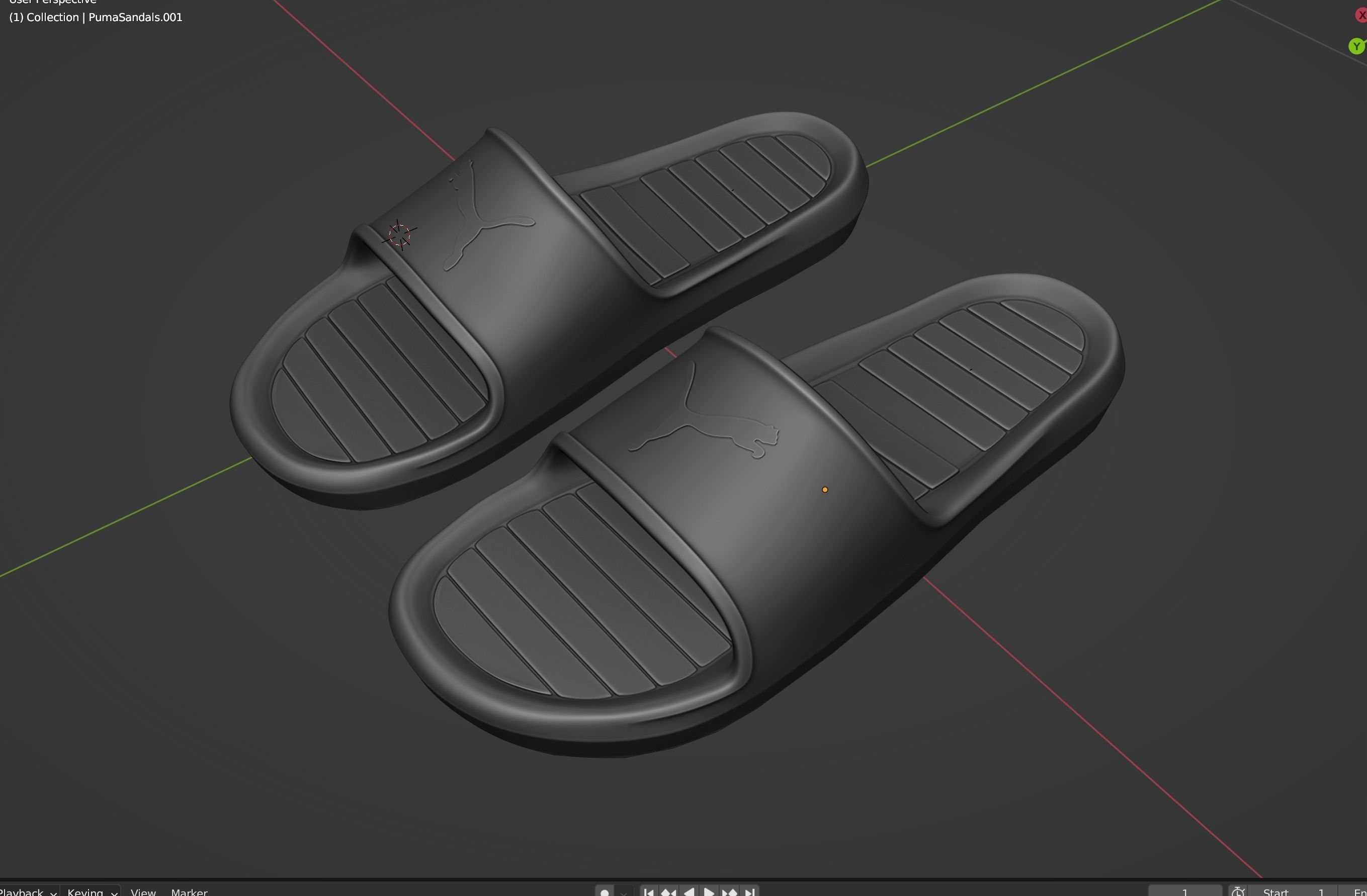 Sandals free 3D model | CGTrader