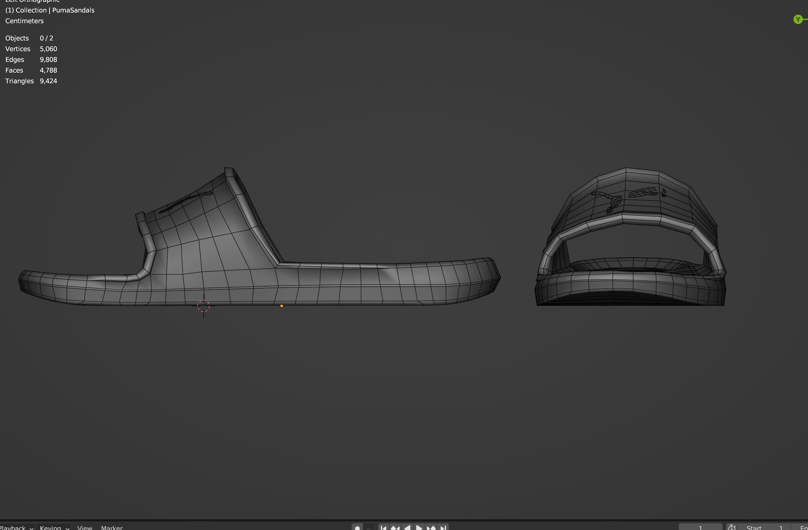 Sandals free 3D model | CGTrader