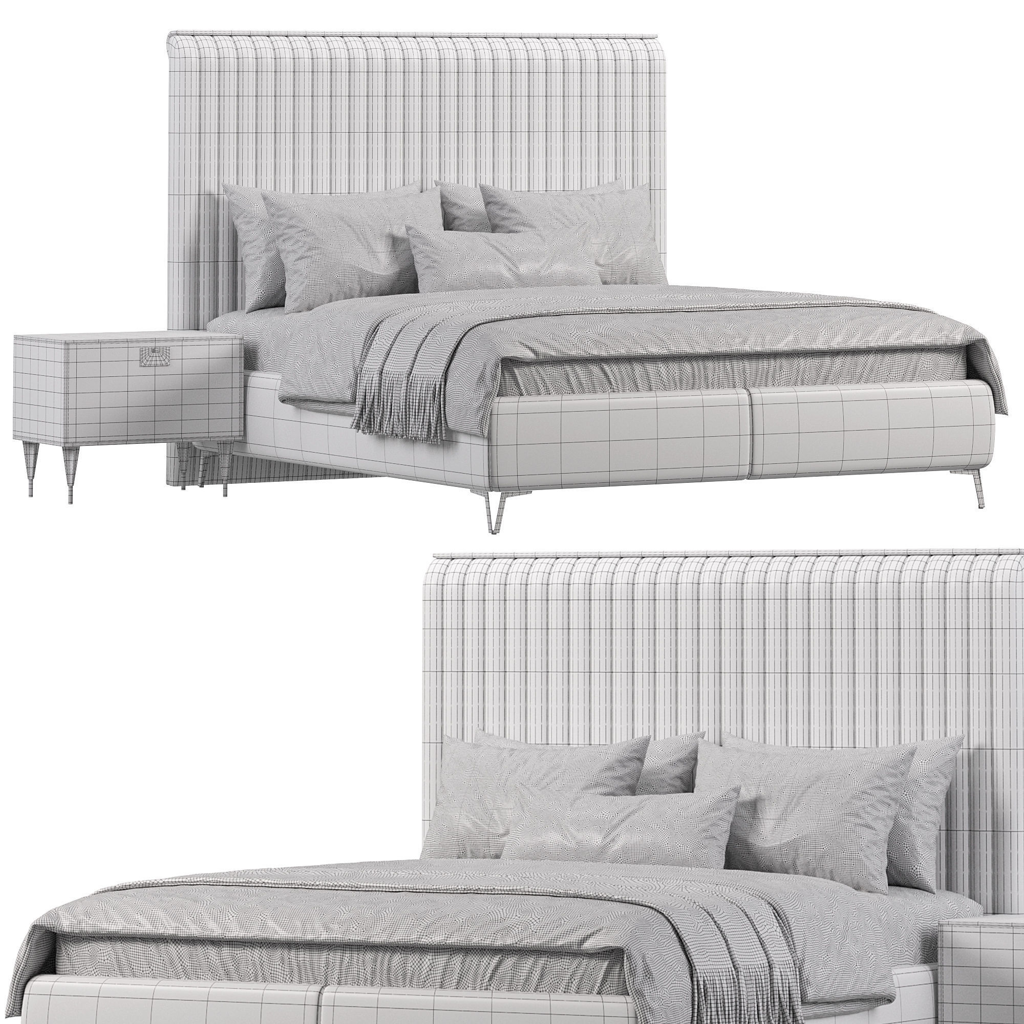 Miami Bed By Akyuz Mobilya Collection 3D model | CGTrader