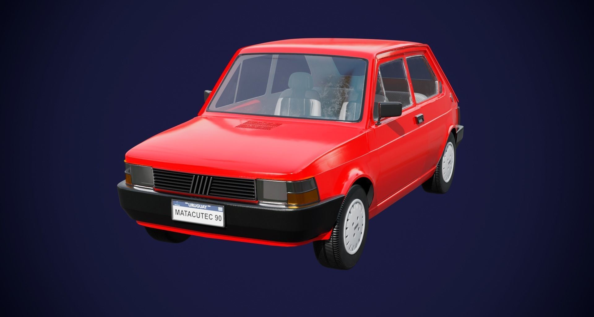 Fiat 147 car 3D model | CGTrader