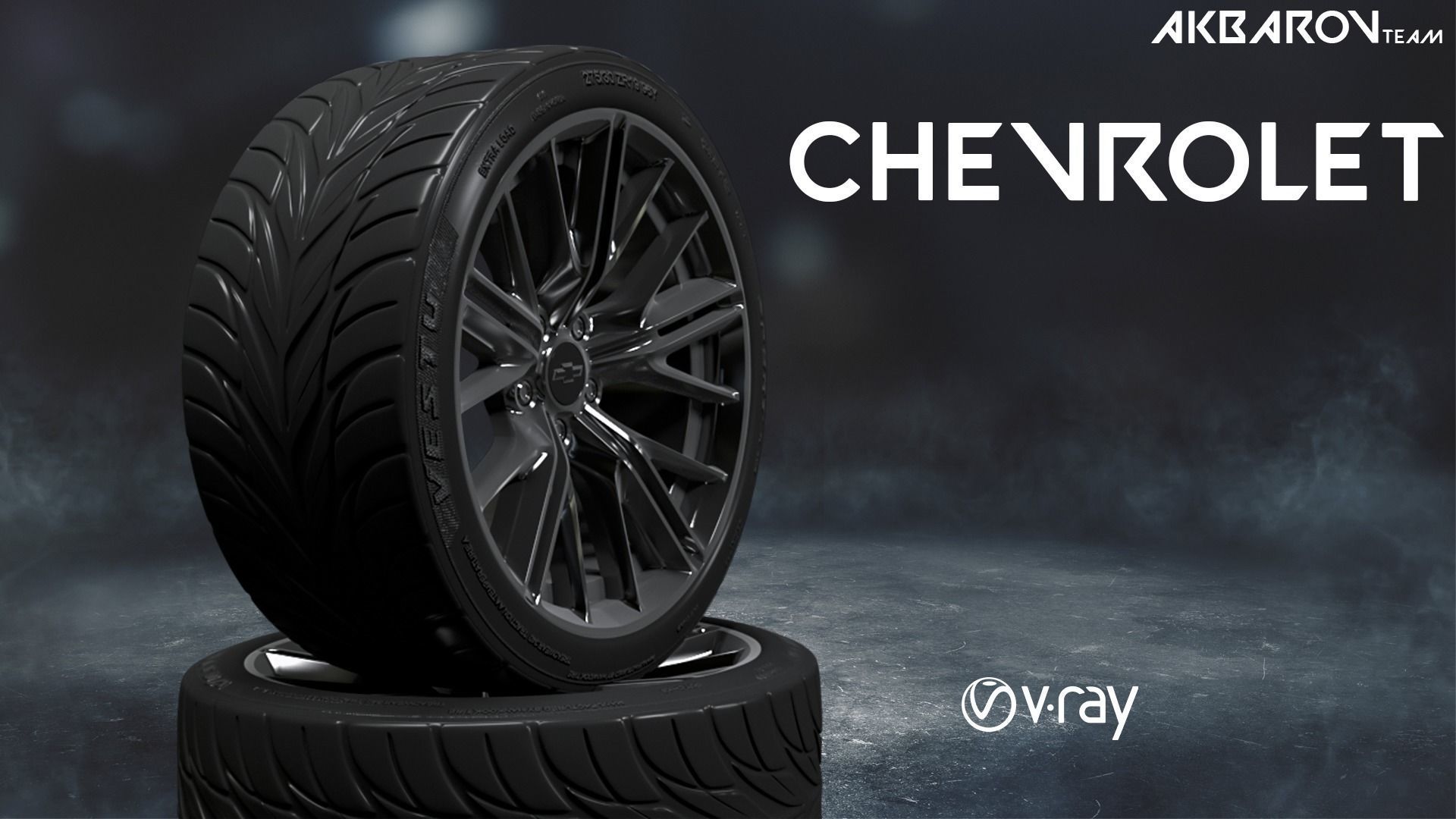chevrolet camaro car tyre 3D model | CGTrader