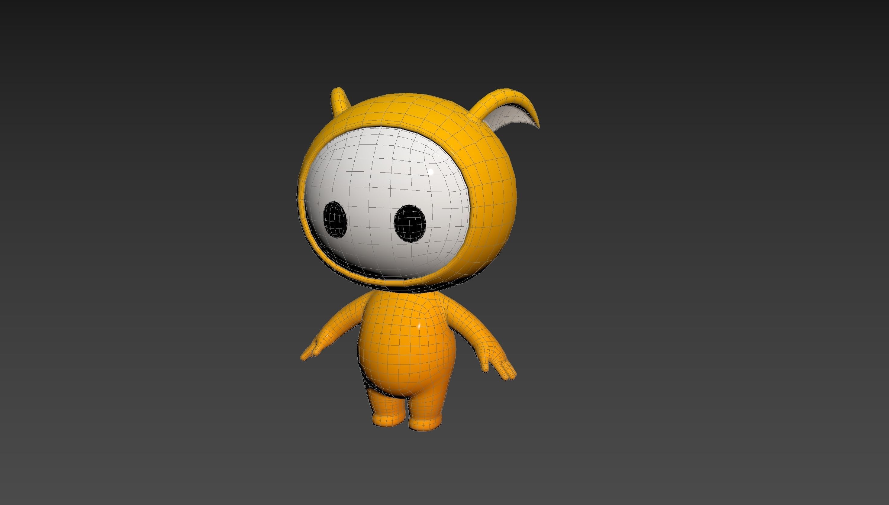 Character252 Rigged Mascot 3D model rigged | CGTrader
