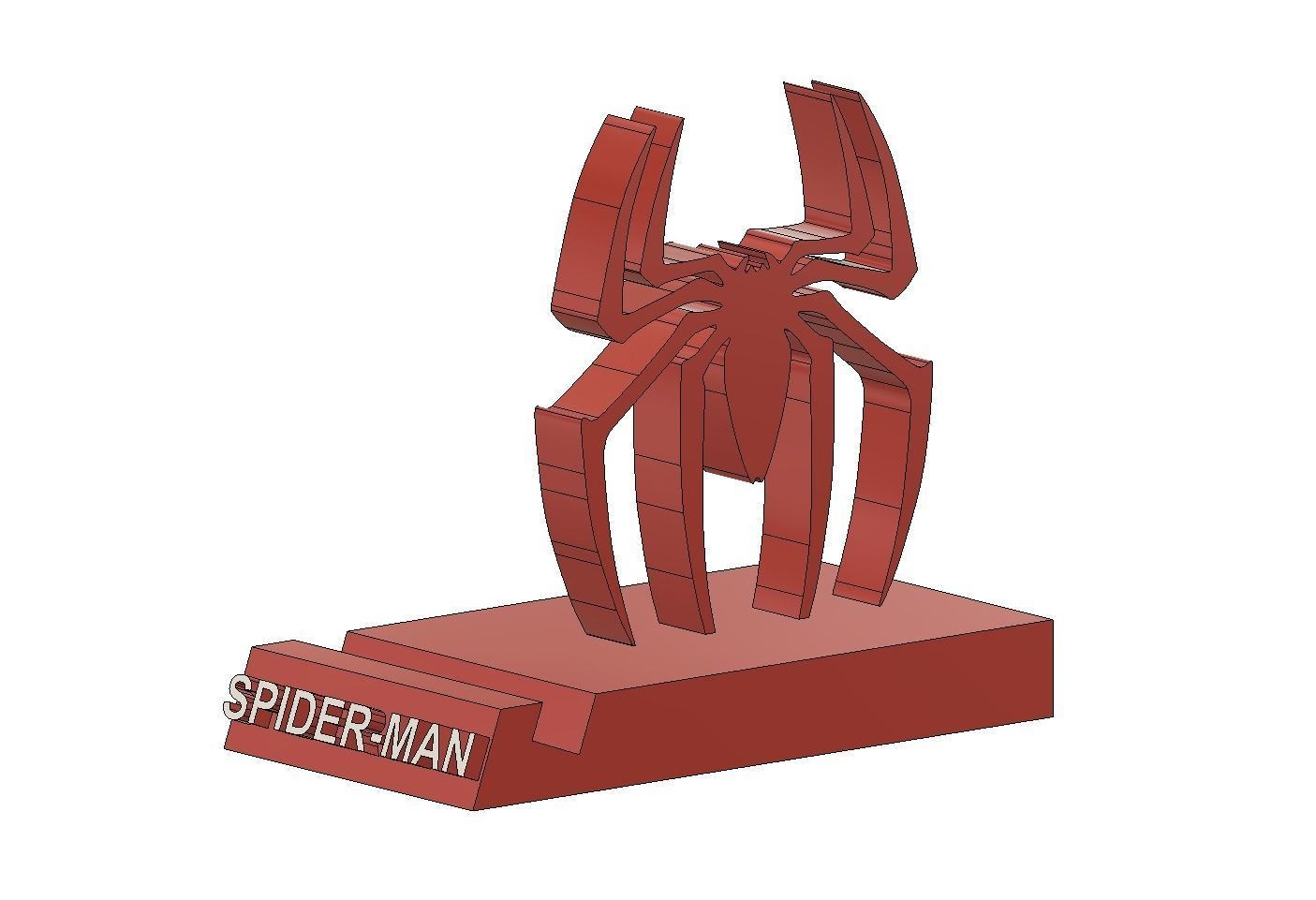 3D Spider Man Phone Holder 3D model 3D printable | CGTrader
