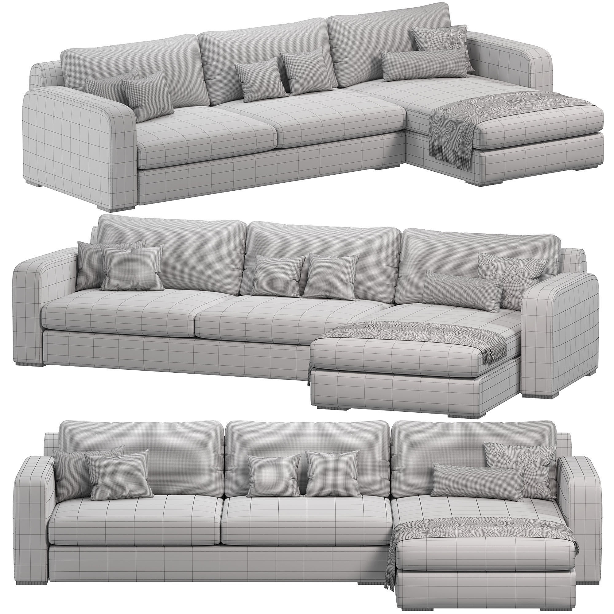 Corner couch sofa by delavega 3D model | CGTrader