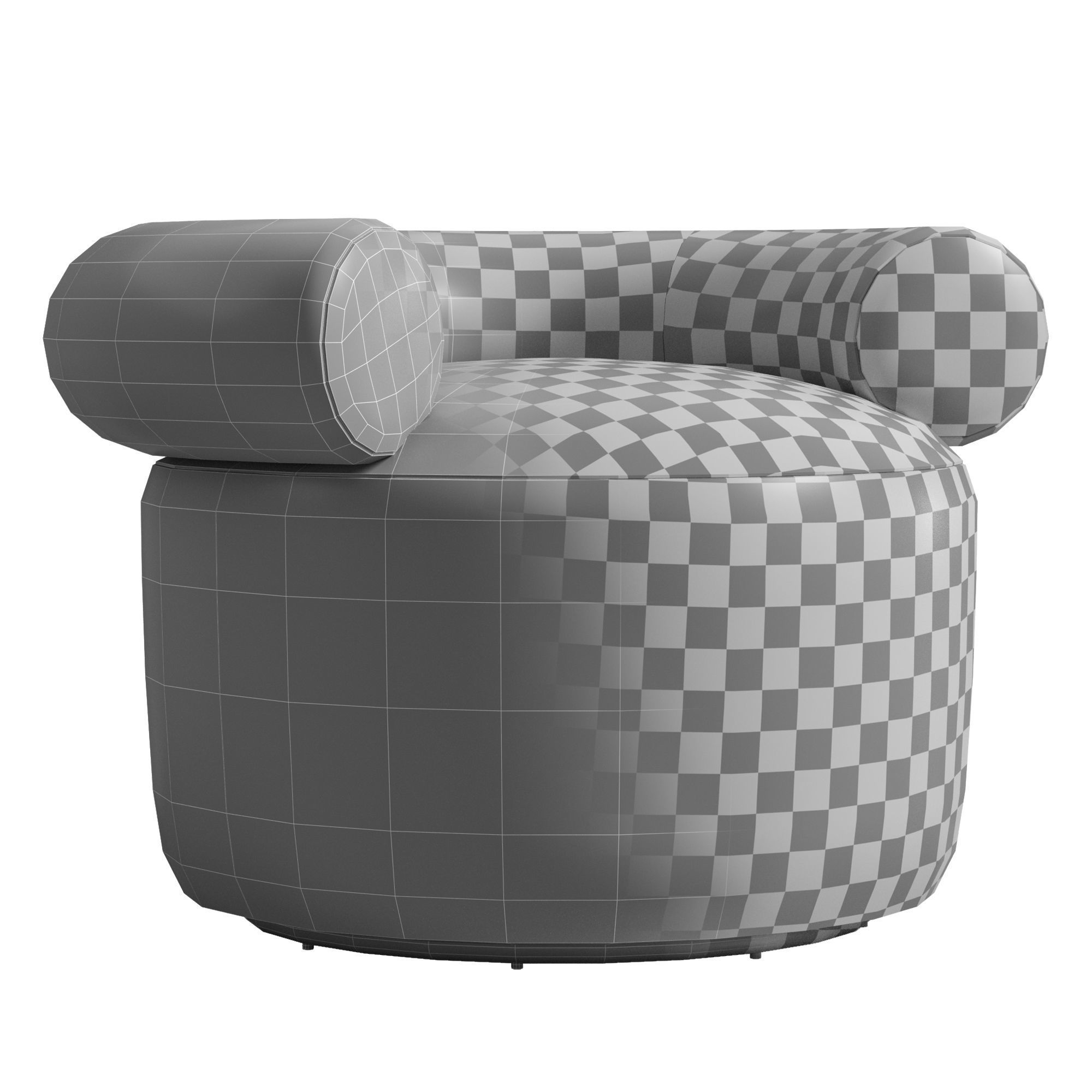 Huggy Swivel Armchair 3D model | CGTrader