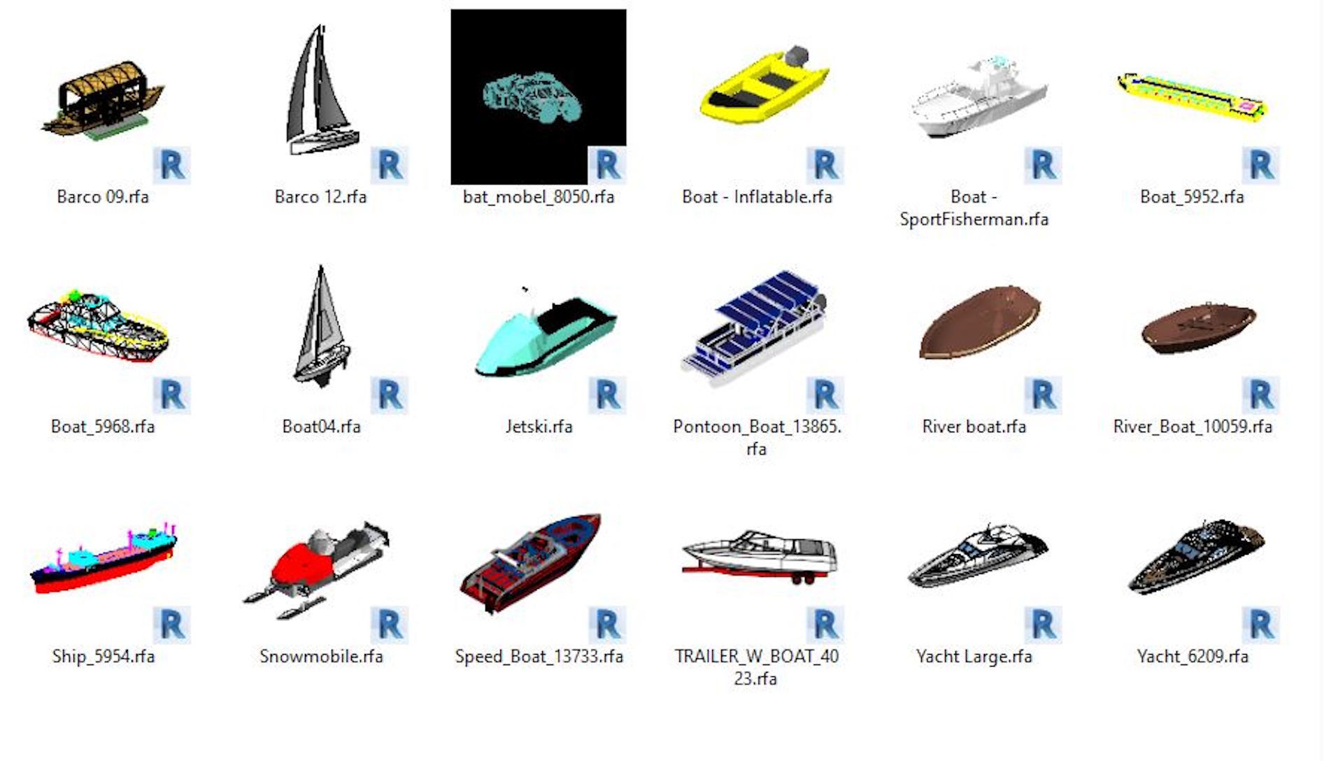 Boats and Ship revit Family 3D model | CGTrader