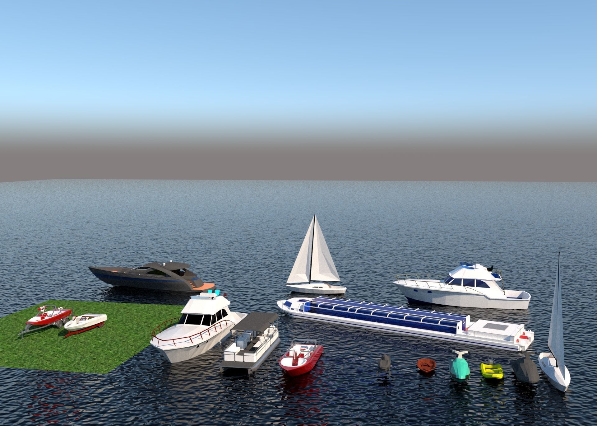 Boats and Ship revit Family 3D model | CGTrader