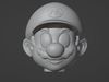 Super Mario Nintendo Head Figure Bust no Texture and Materials 3D model ...