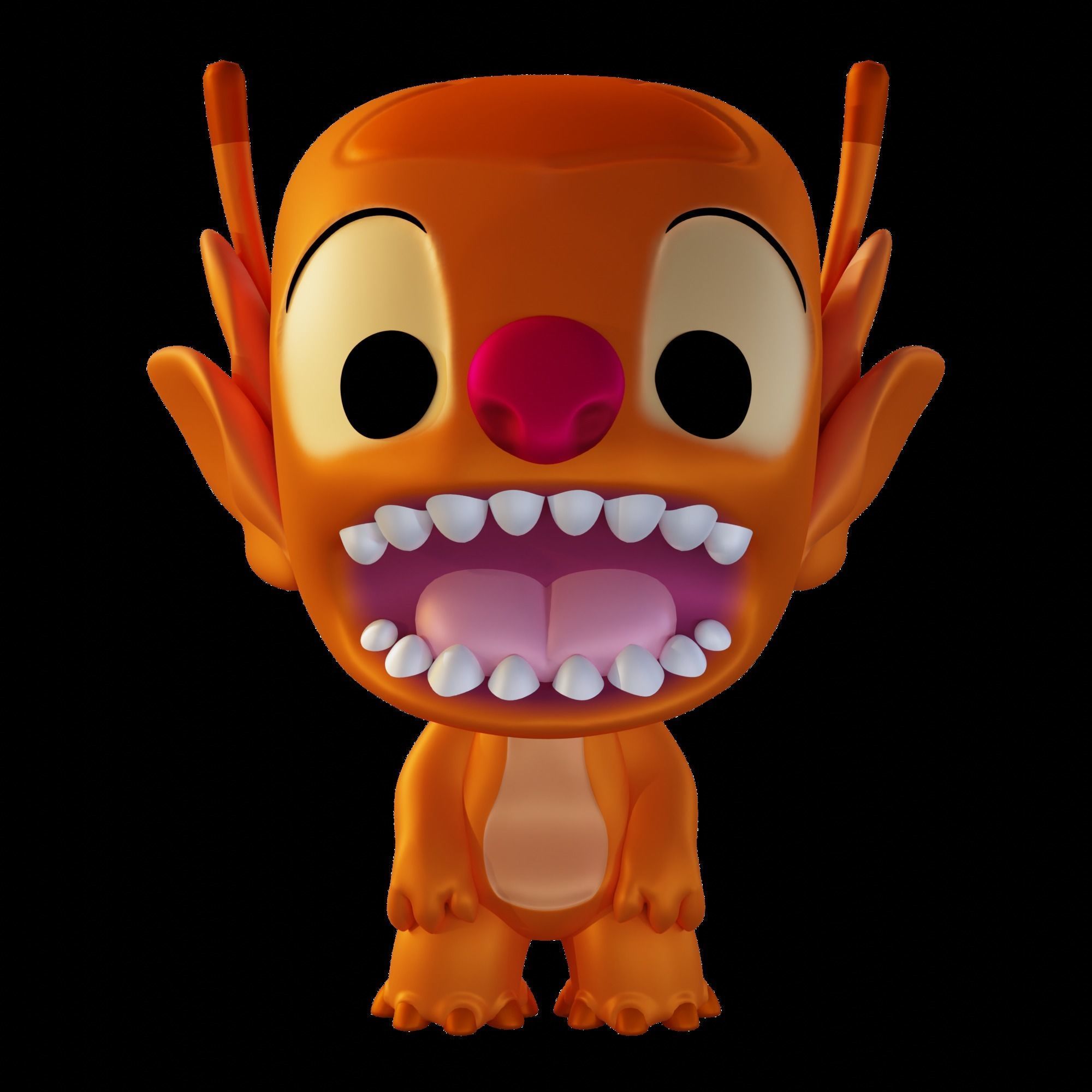 funky pop Stitch model 3D model 3D printable | CGTrader