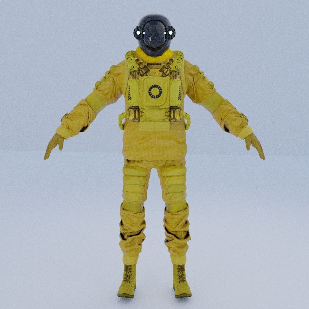 3D model Spacesuit - Astro biohazard unit 2 VR / AR / low-poly | CGTrader