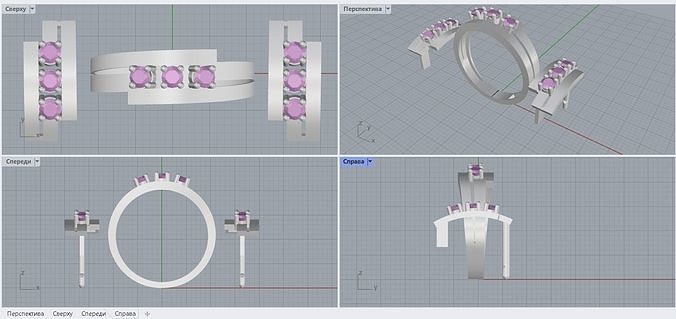 Jewelery gold 585 3D model | CGTrader