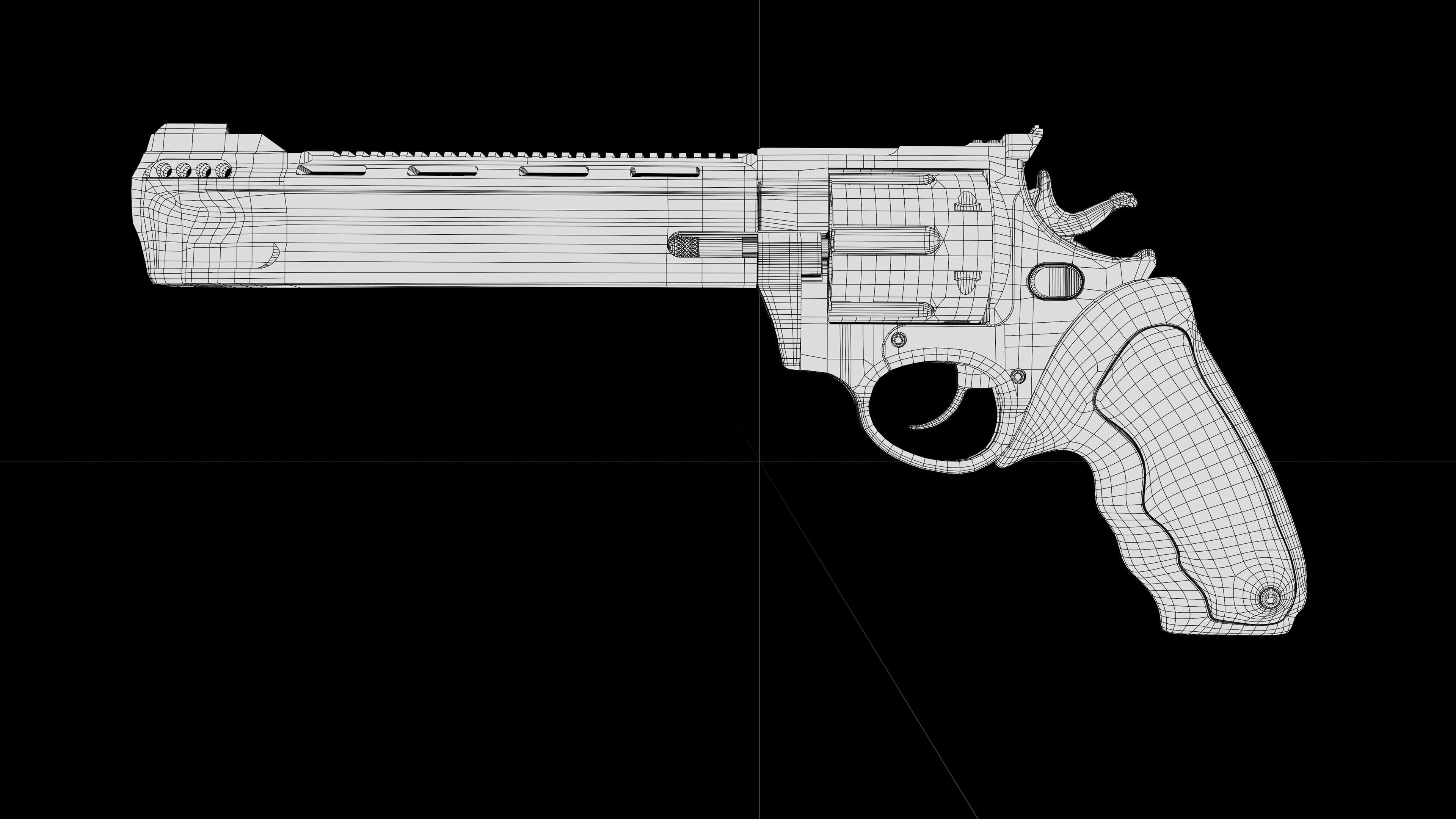 3D model Magnum 44 revolver VR / AR / low-poly | CGTrader