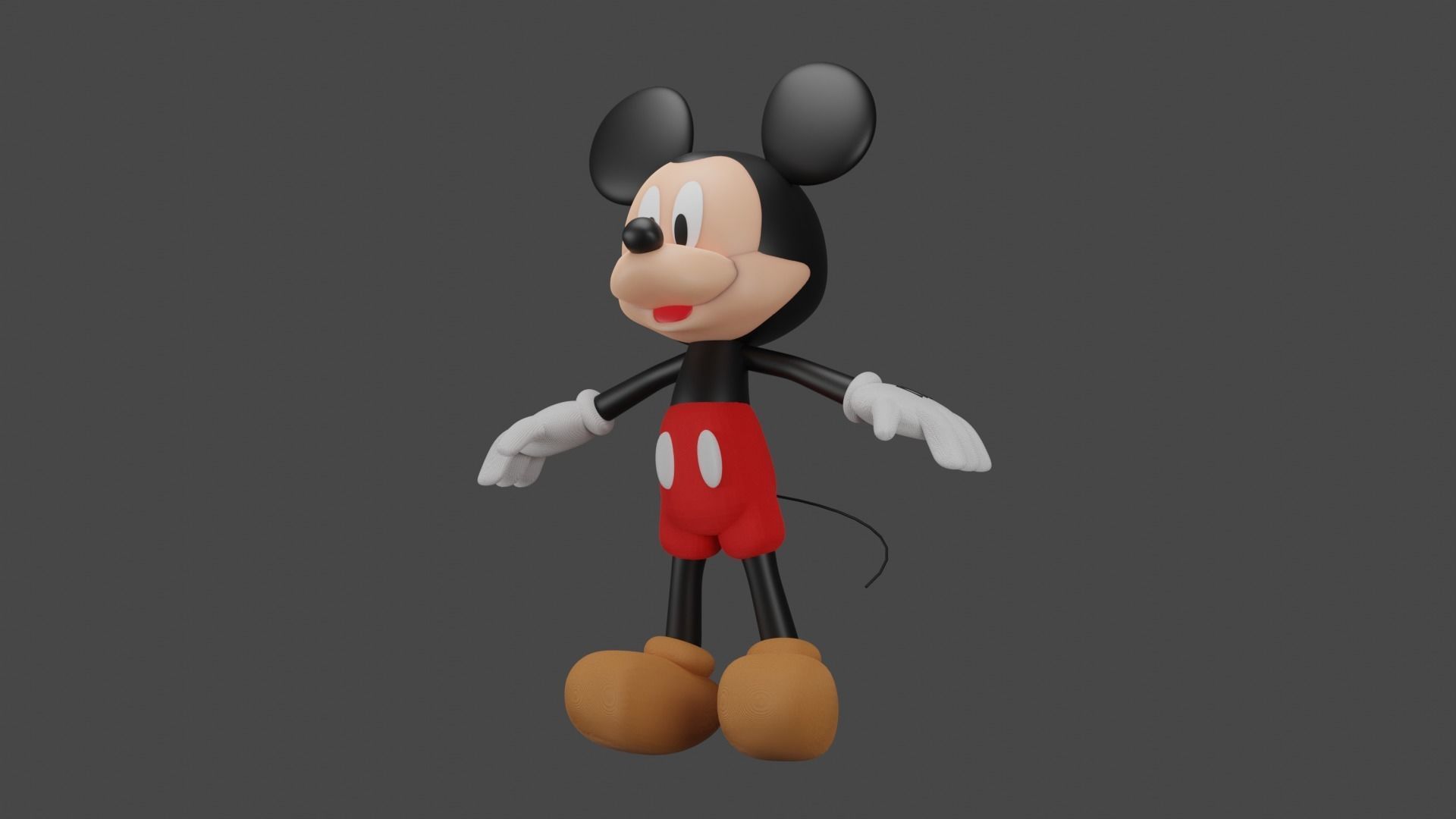3D Mickey Mouse 3D model 3D printable | CGTrader