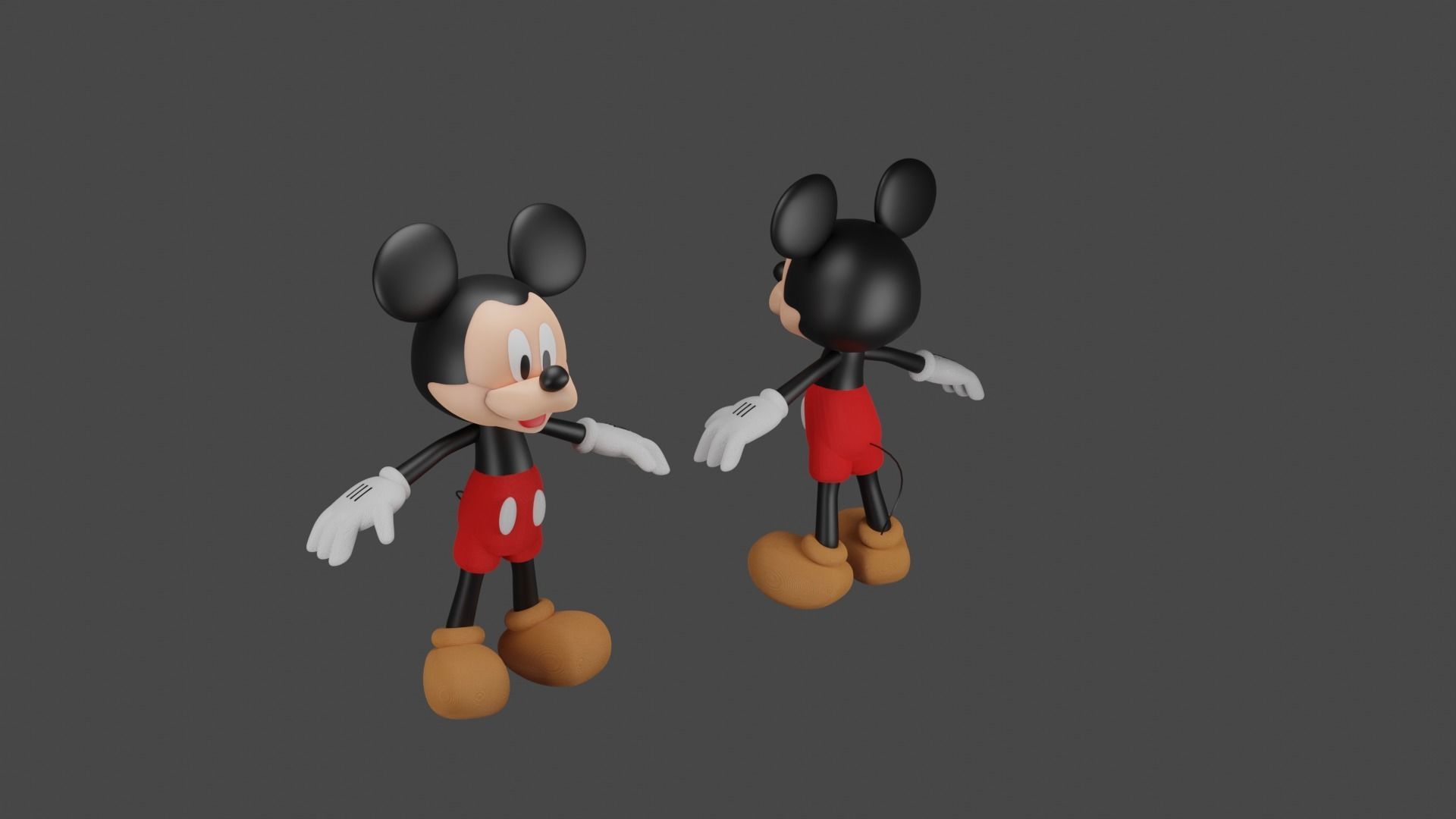 3D Mickey Mouse 3D model 3D printable | CGTrader