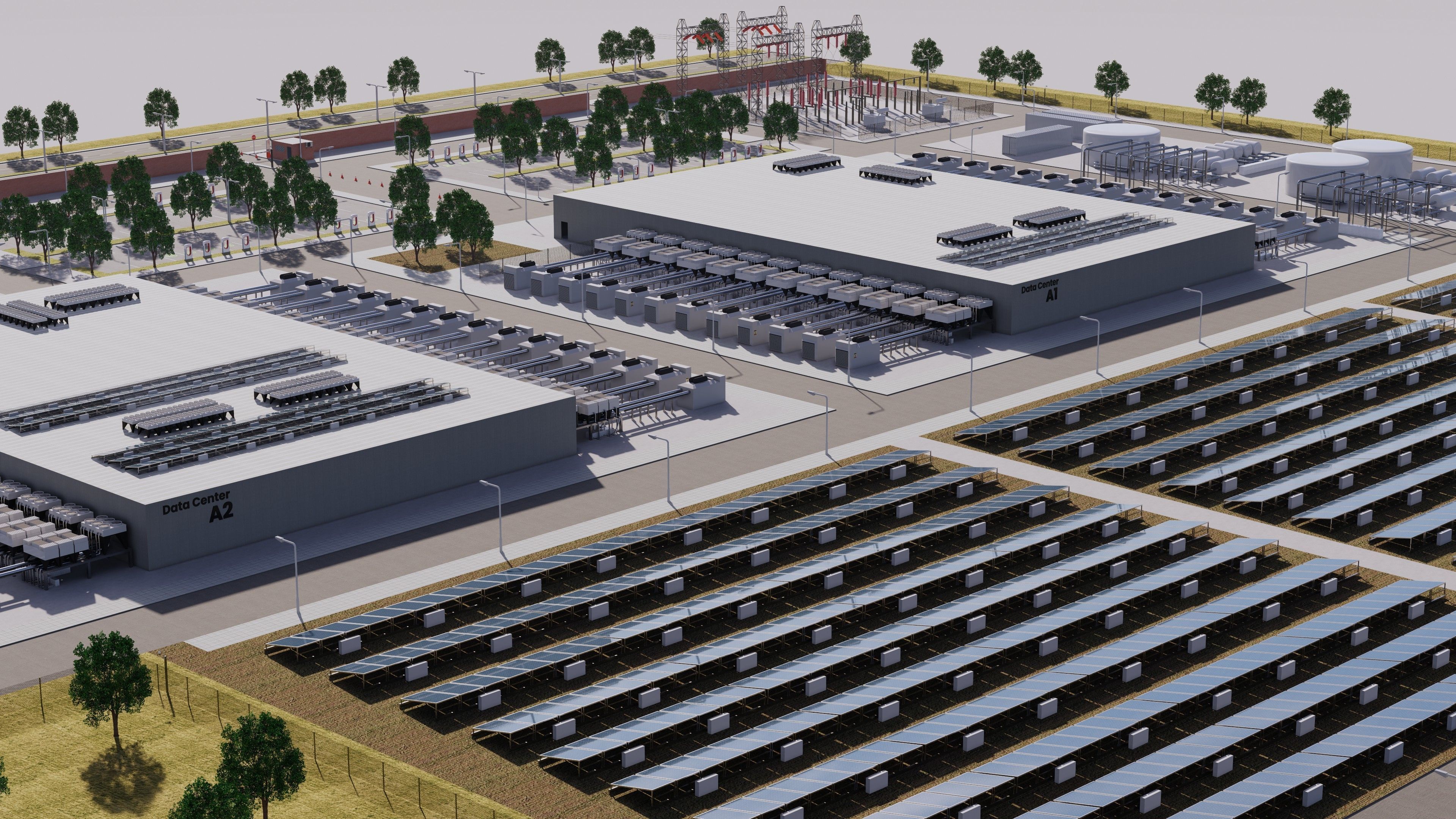 Aws Amazon Data Center Building with Interior 3D model | CGTrader