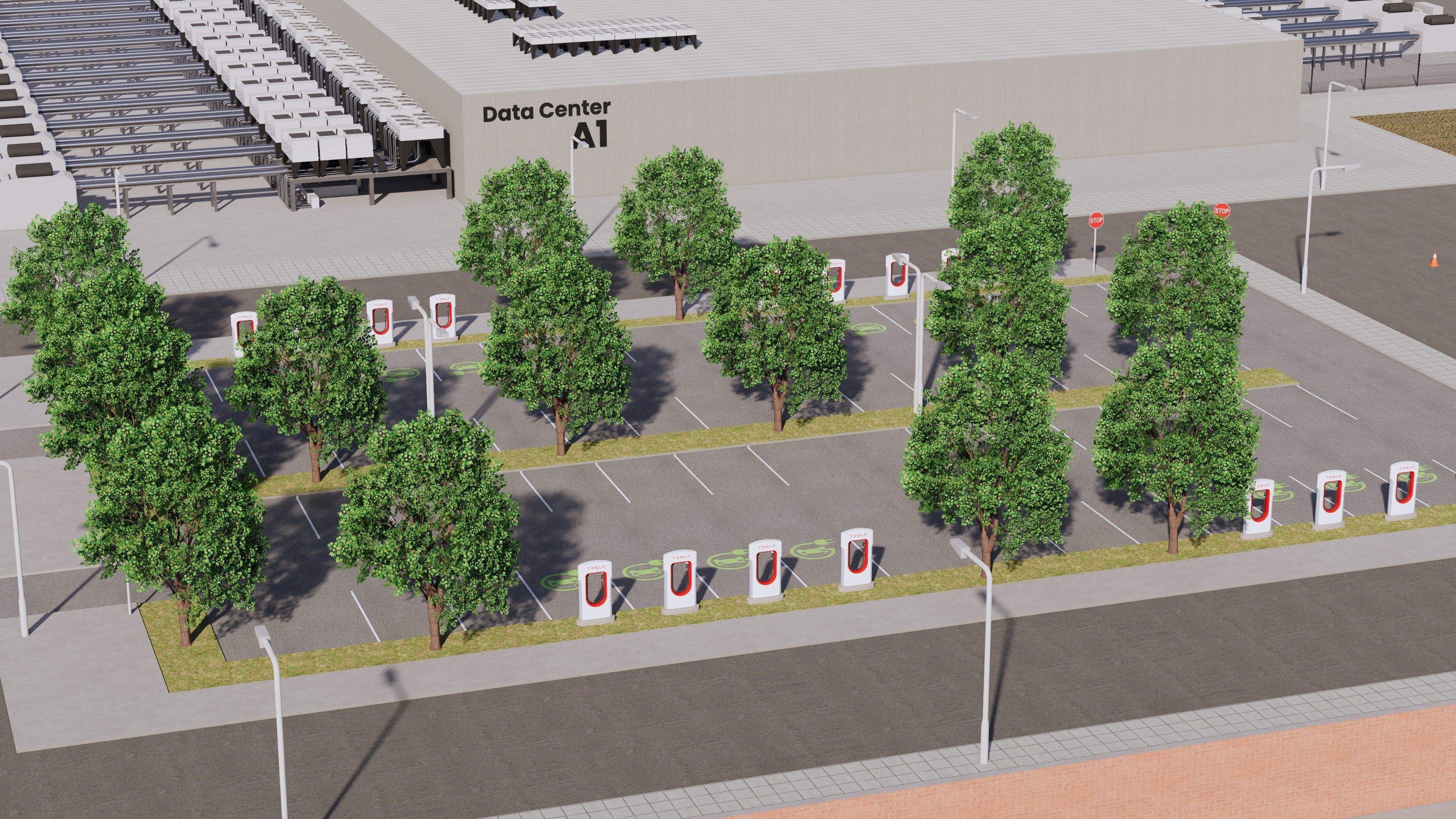 Aws Amazon Data Center Building with Interior 3D model | CGTrader