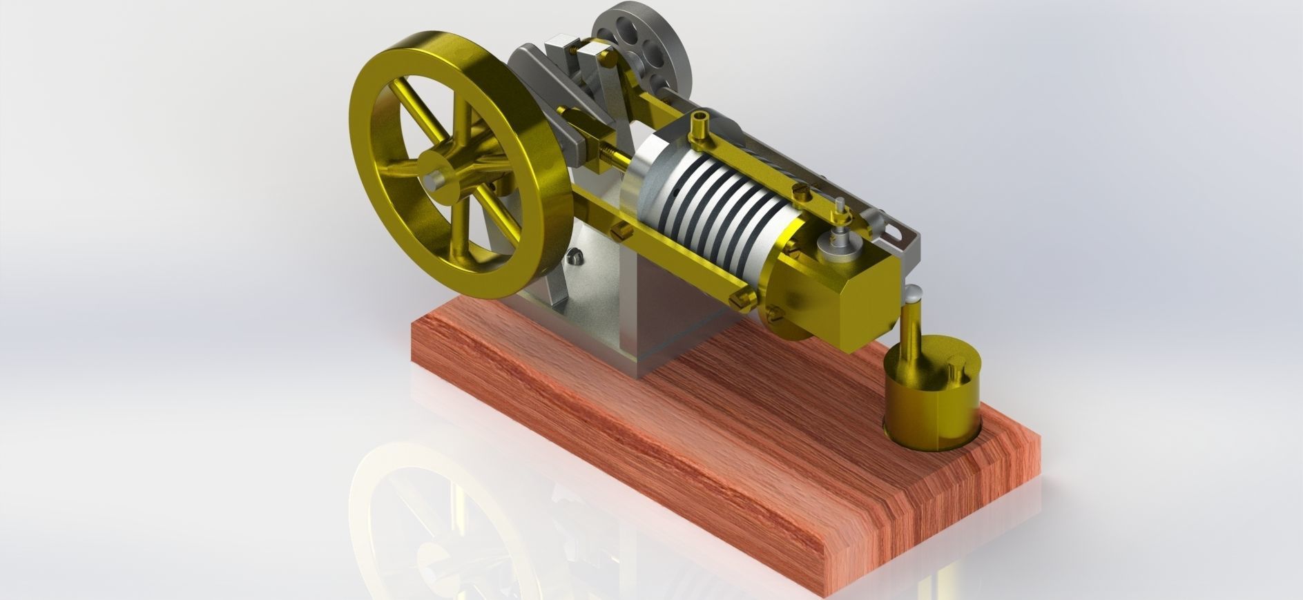 Air cooled vacuum engine 3D model | CGTrader