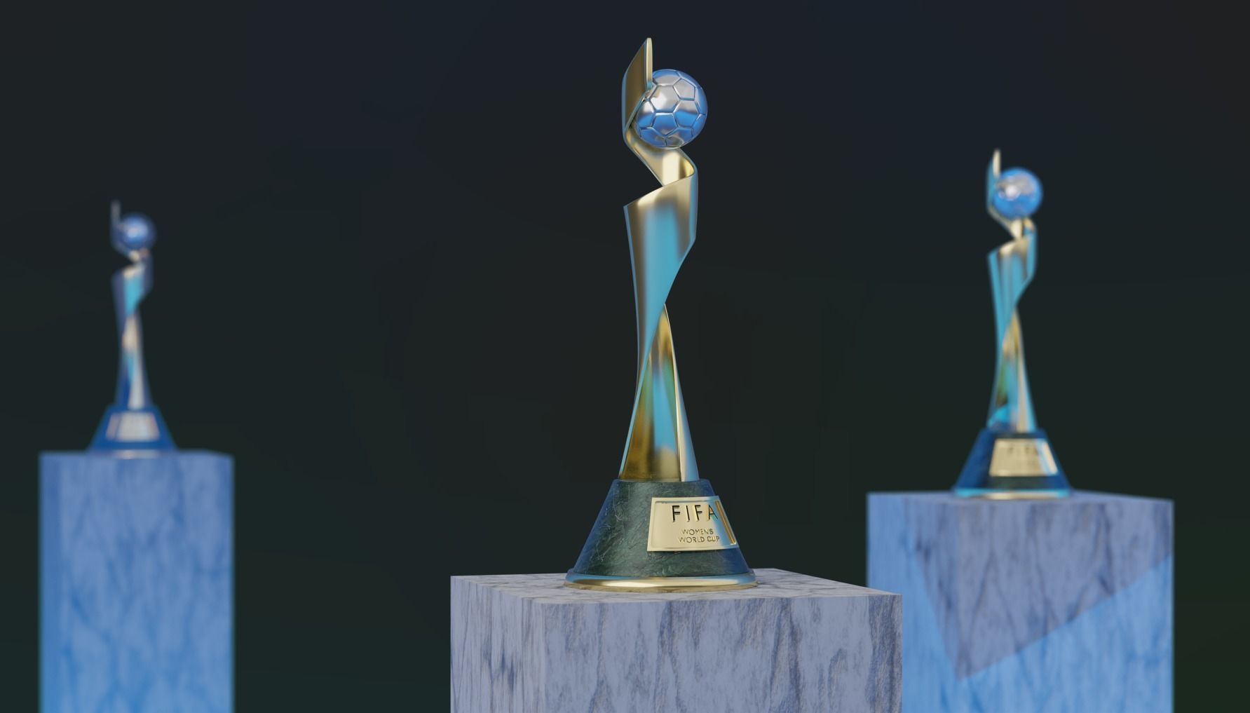 3D model Women Worldcup Trophy VR / AR / low-poly | CGTrader