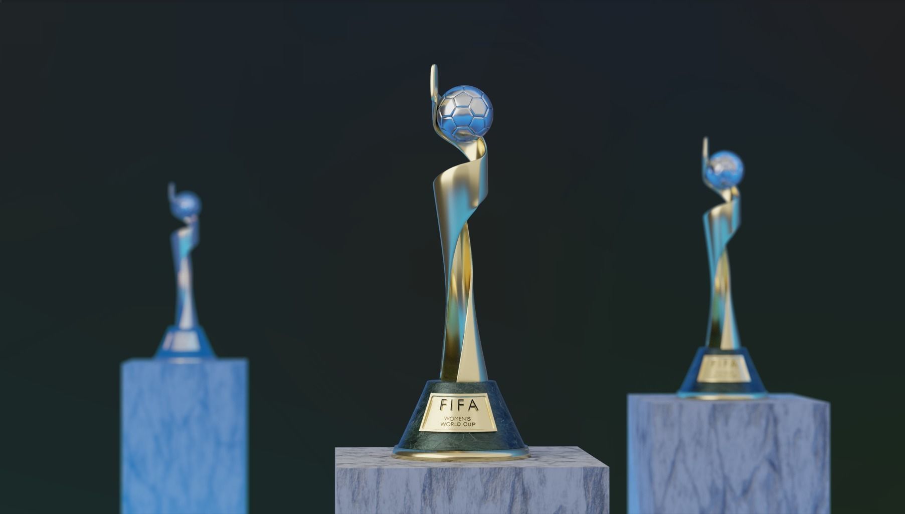 3D model Women Worldcup Trophy VR / AR / low-poly | CGTrader