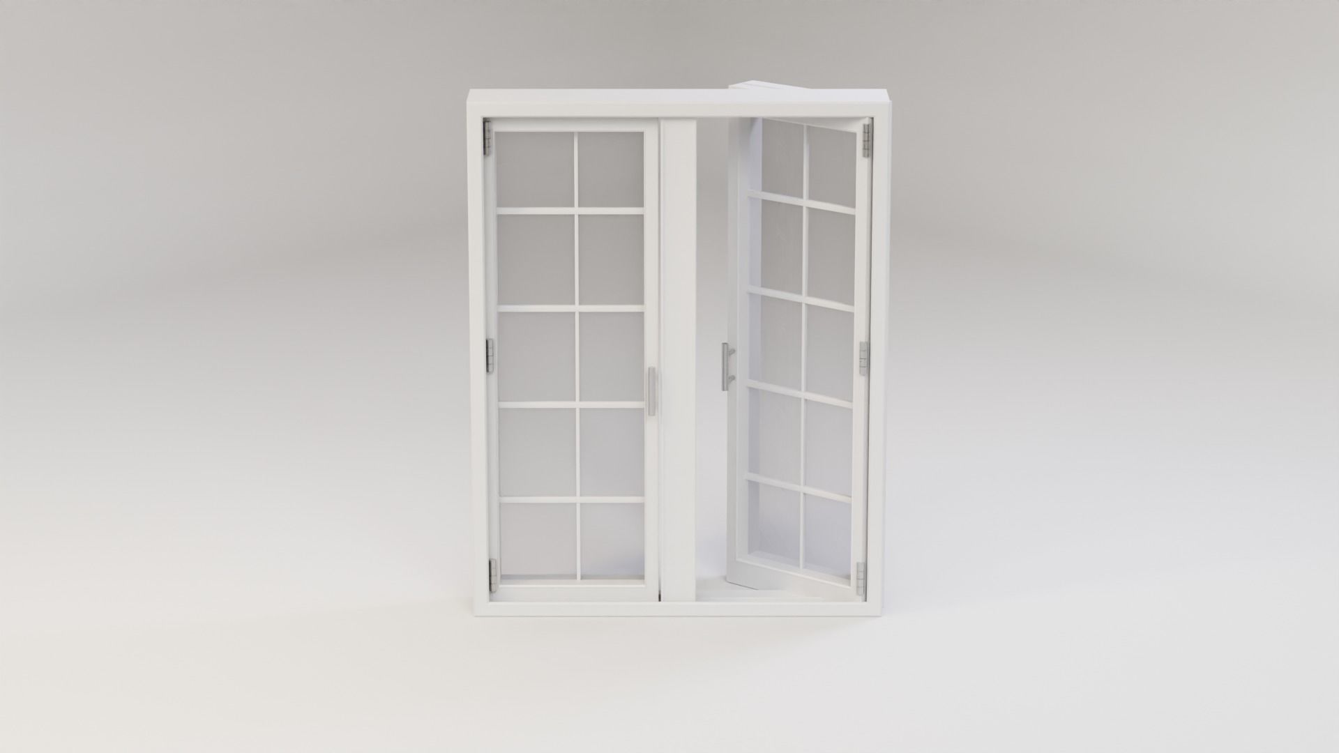 3D model Tall Hinged Opening Window VR / AR / low-poly | CGTrader
