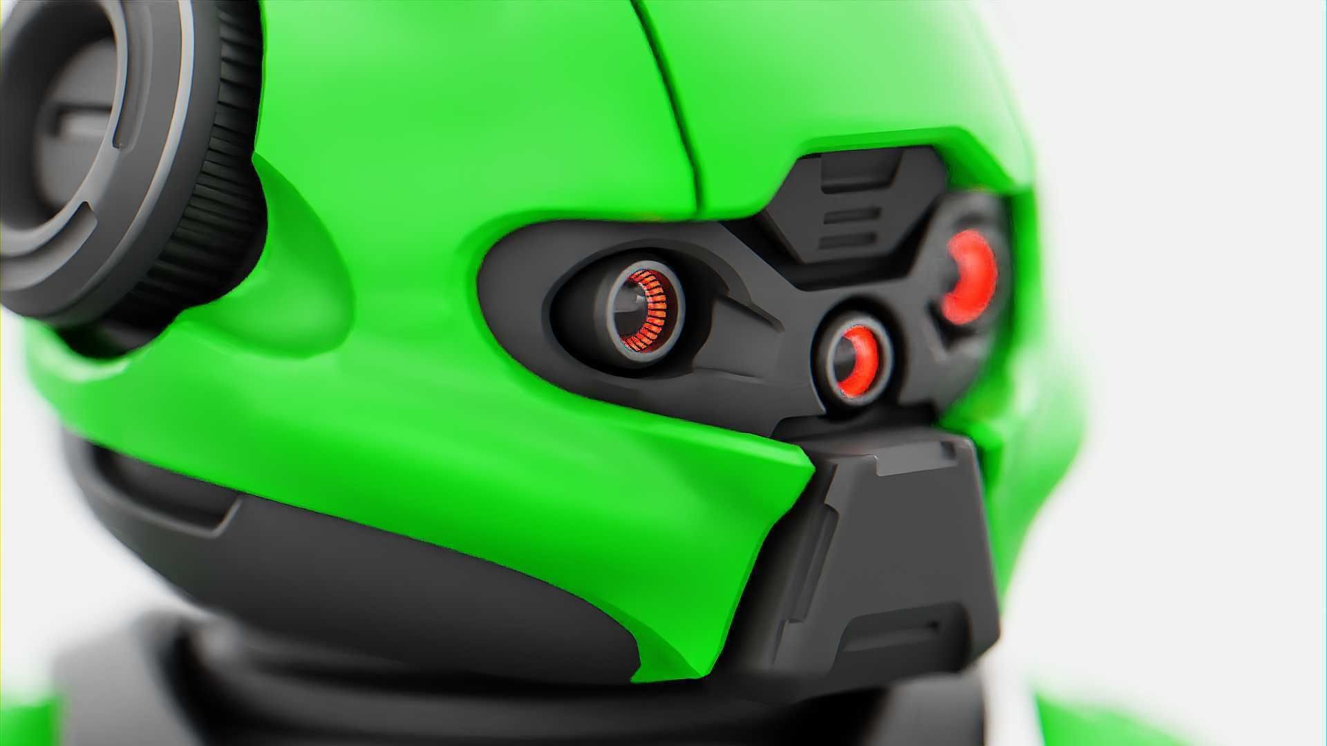 CYBER SOLDIER MECHA V2 RIGGED 3D model rigged | CGTrader