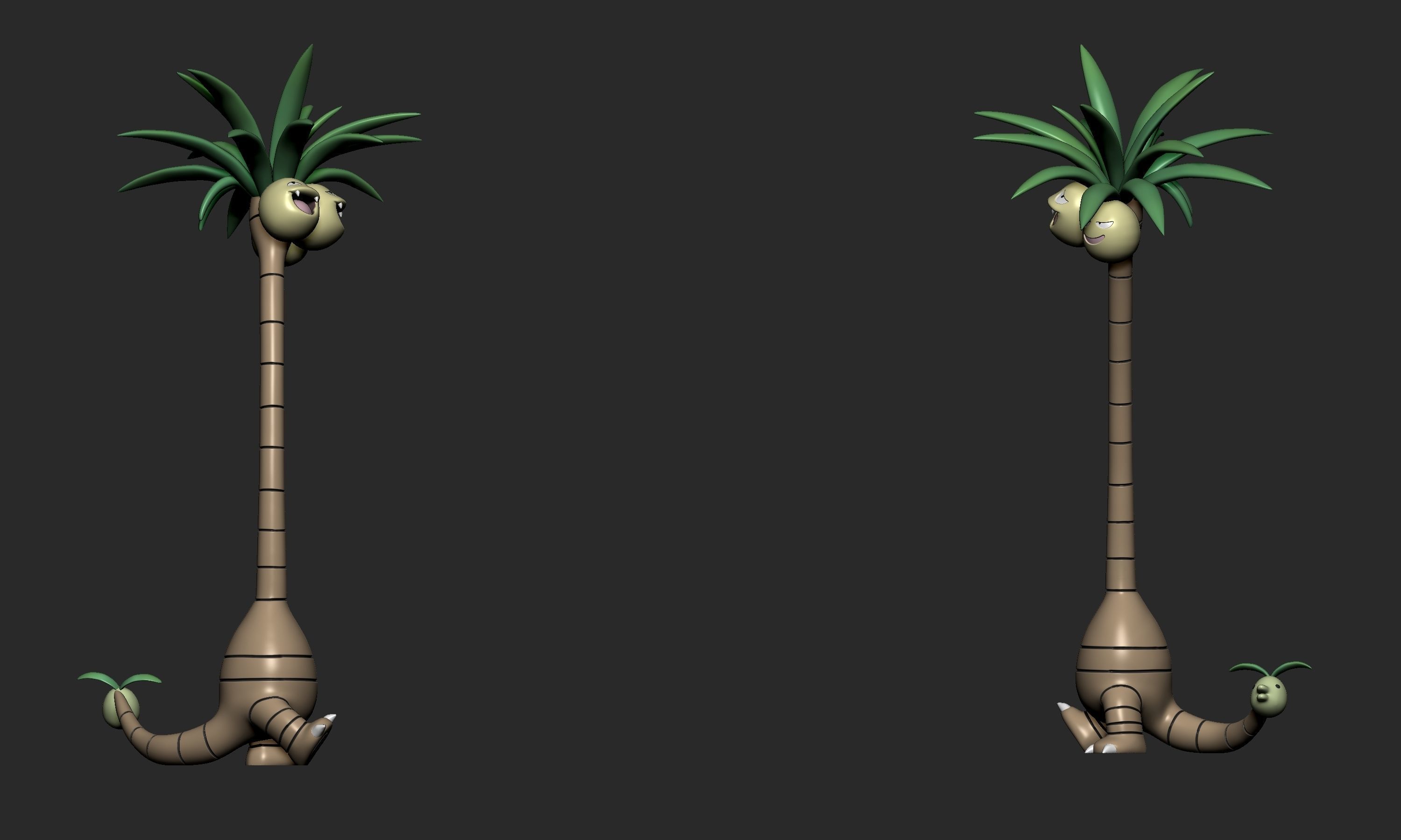 Pokemon - Alolan Exeggutor 3D model 3D printable | CGTrader