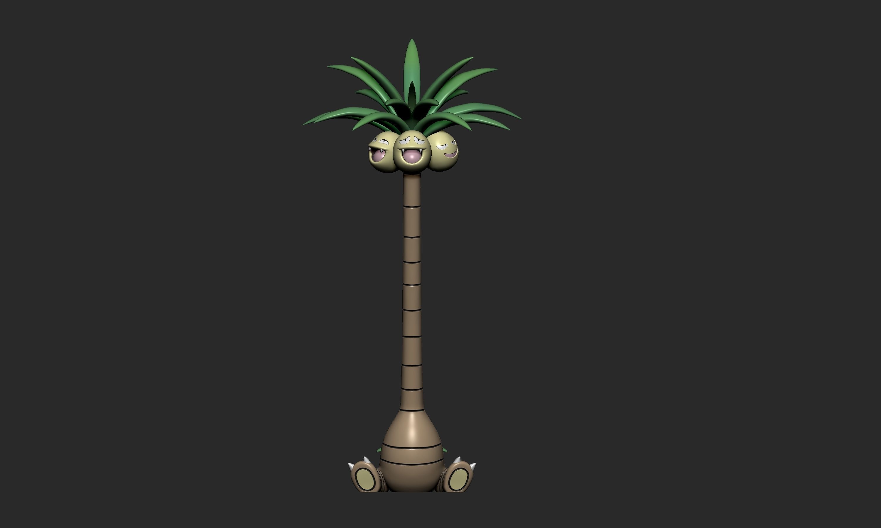 Pokemon - Exeggcute Exeggutor and Alolan Exeggutor 3D model 3D ...