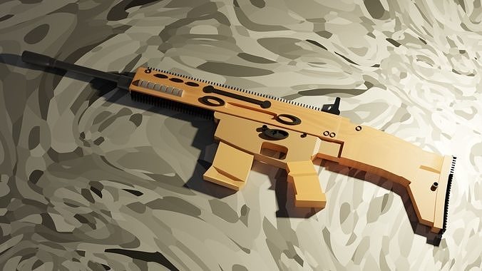 fn scar free 3D model | CGTrader