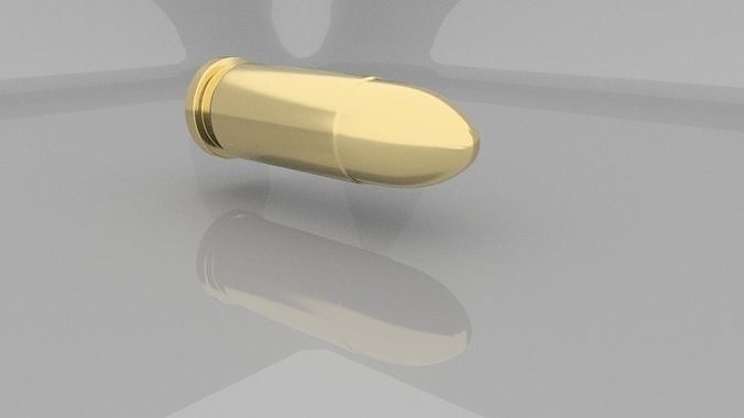 Golden Bullet 3D model | CGTrader