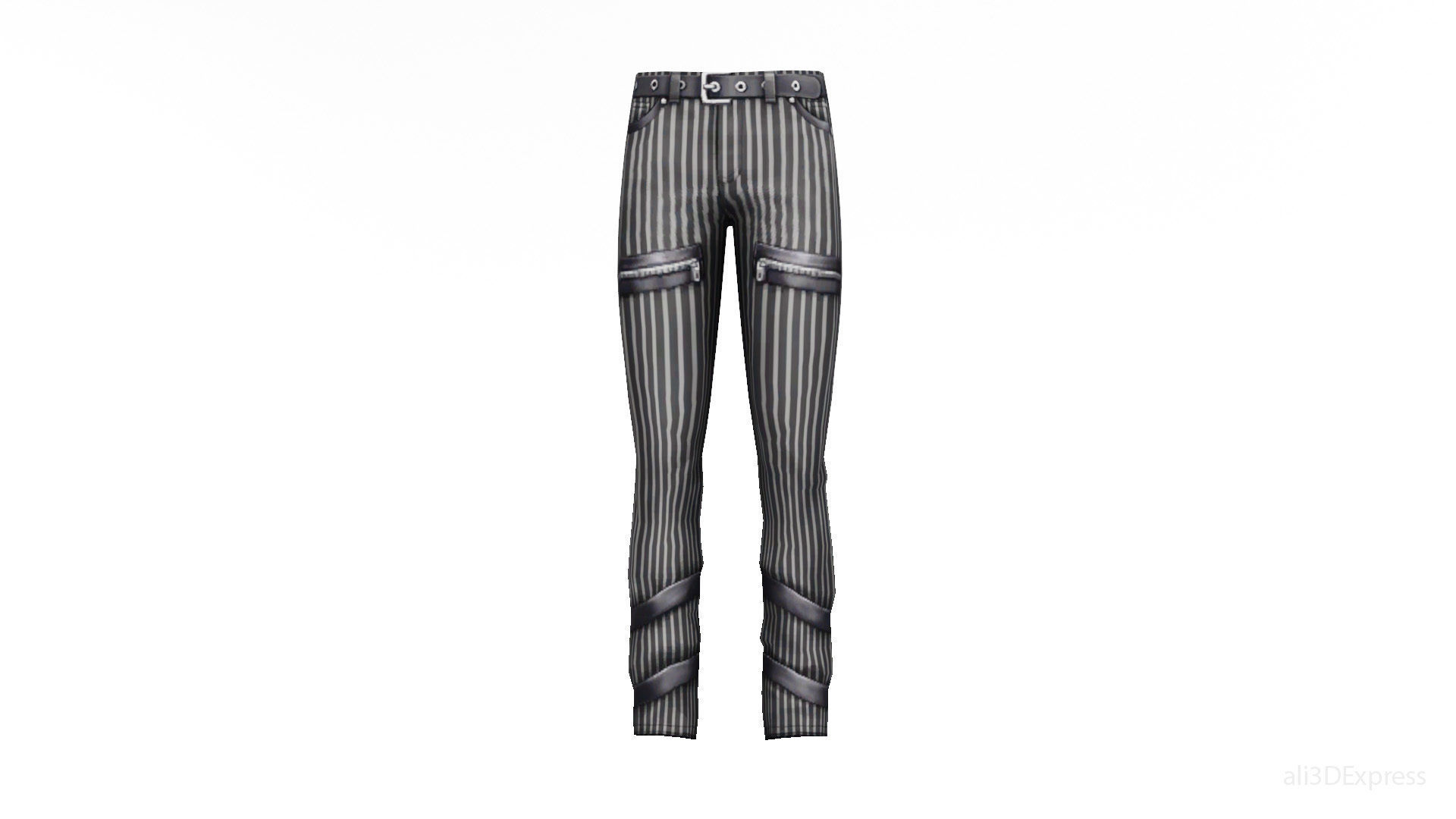 3D model Stylized 3D Rigged Punk Pants Anime Collection VR / AR / low ...