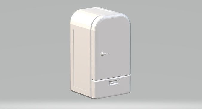 Plasticity Fridge free 3D model 3D printable | CGTrader
