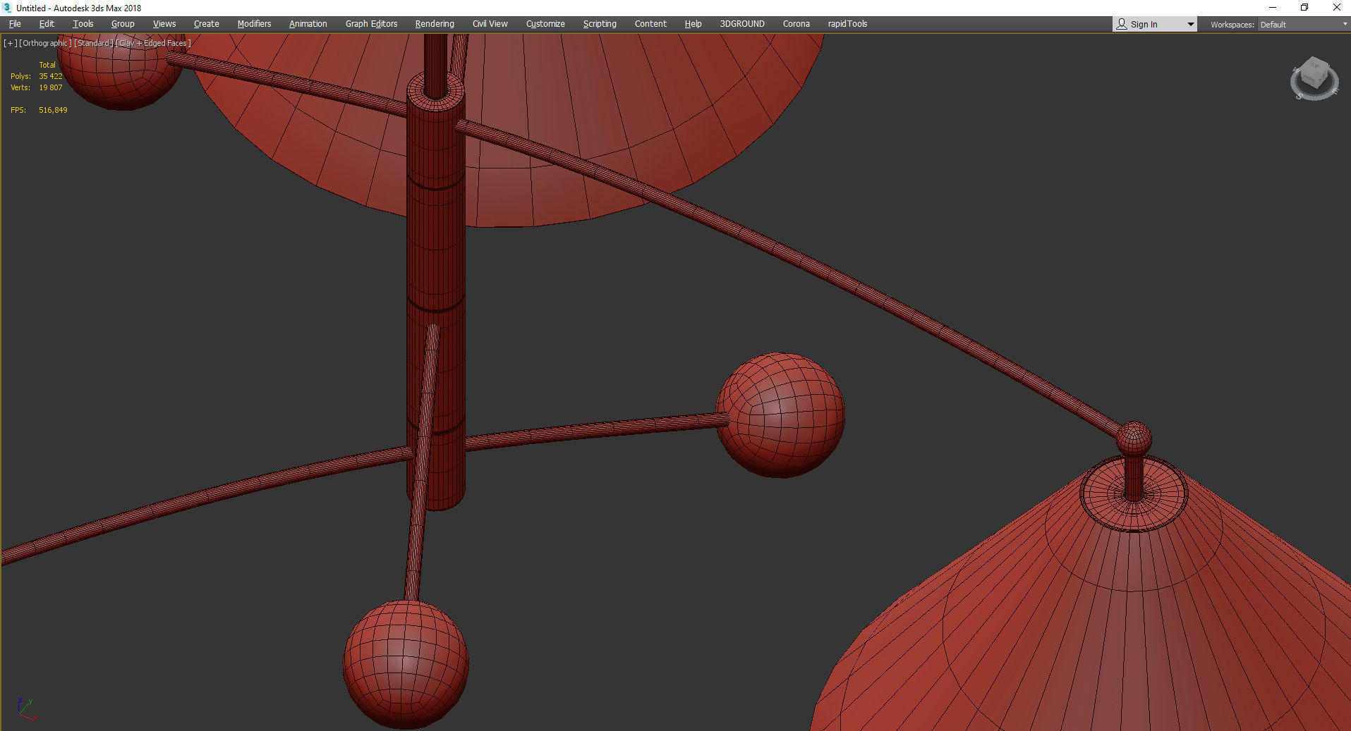 3D model Mitzi Birdie Chandelier VR / AR / low-poly | CGTrader