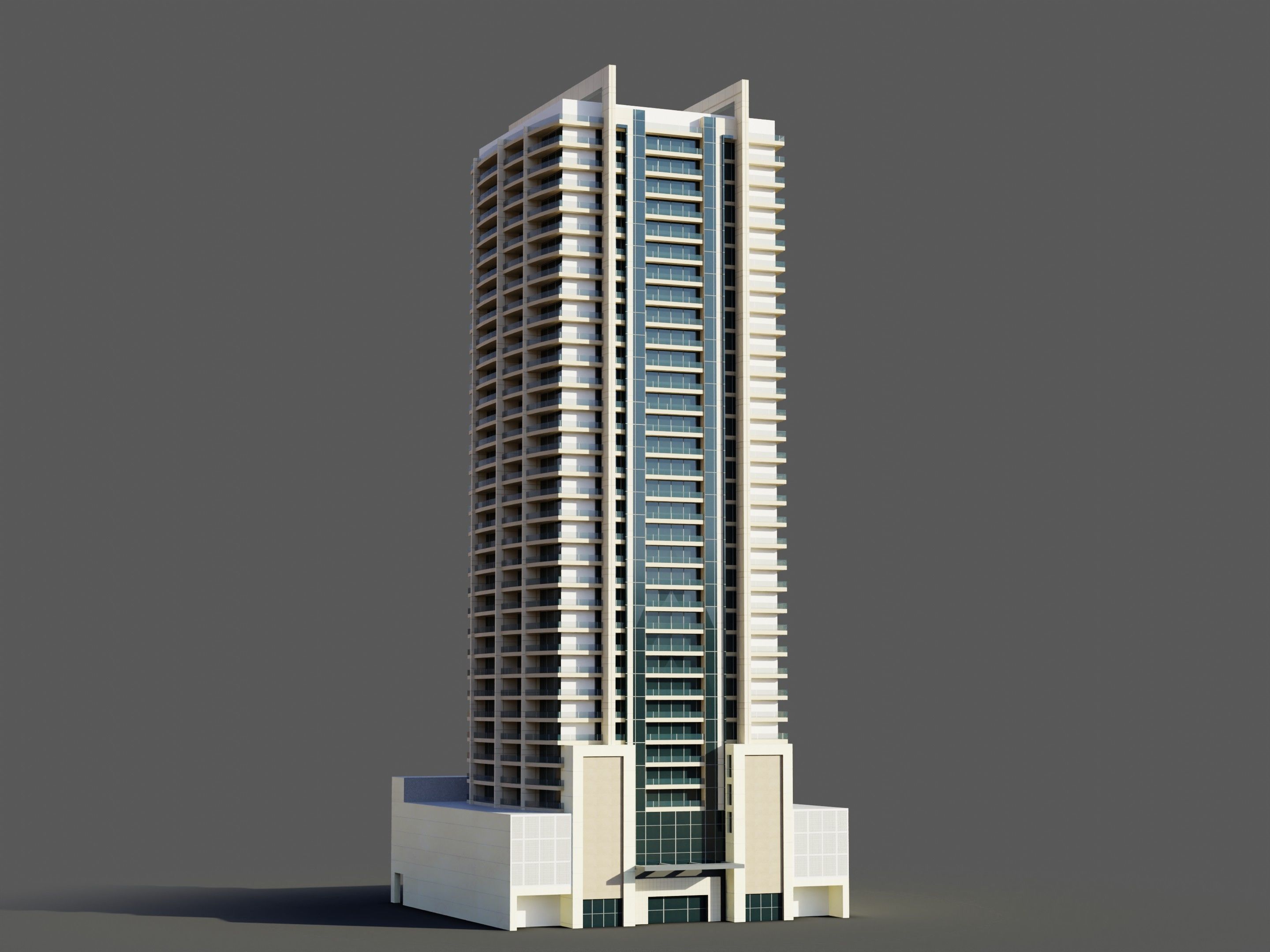 8 Boulevard Walk building - Dubai 3D model | CGTrader