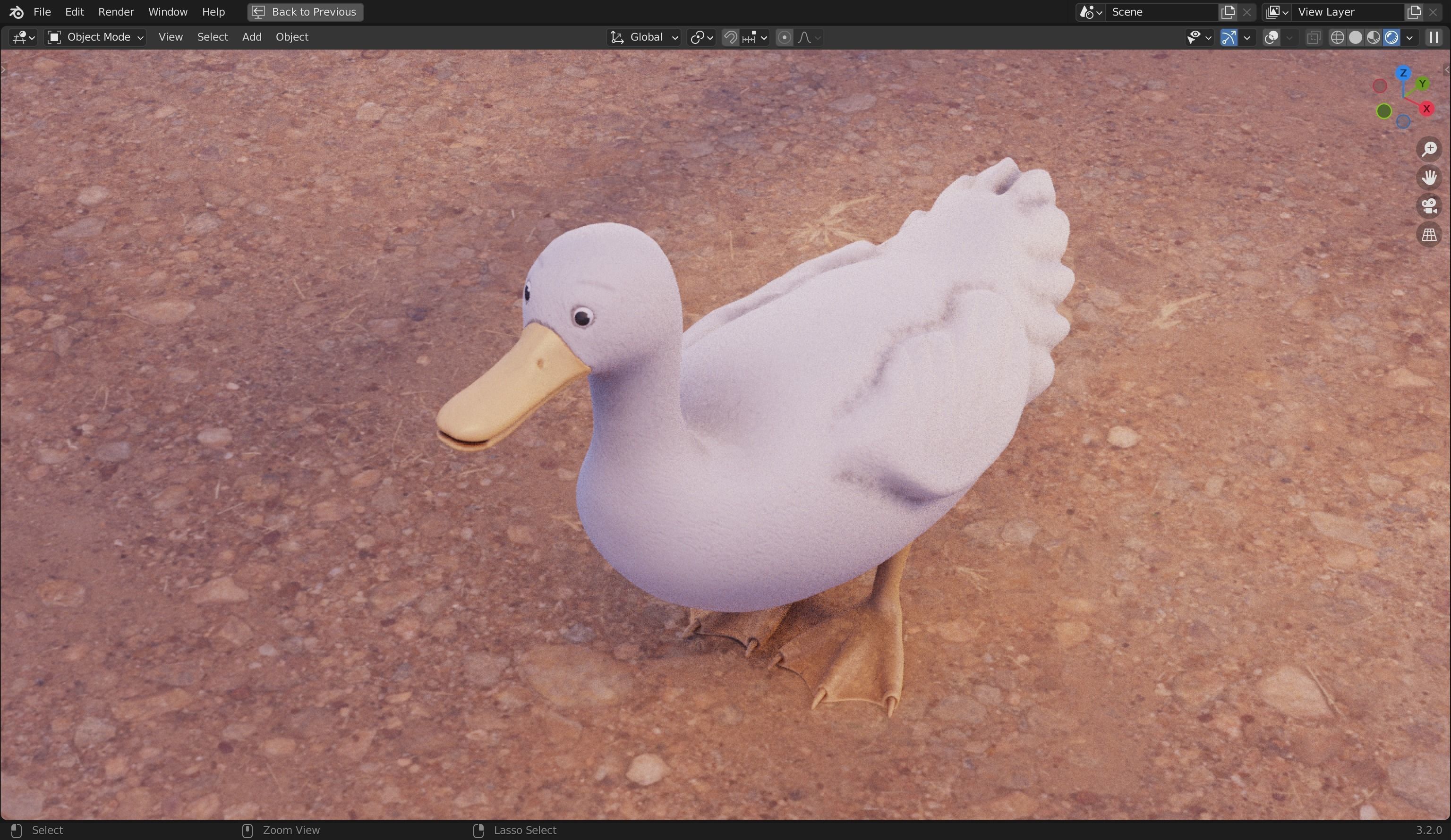 3D model White Duck from Peter Wheat comic book 3D Model VR / AR / low-poly | CGTrader