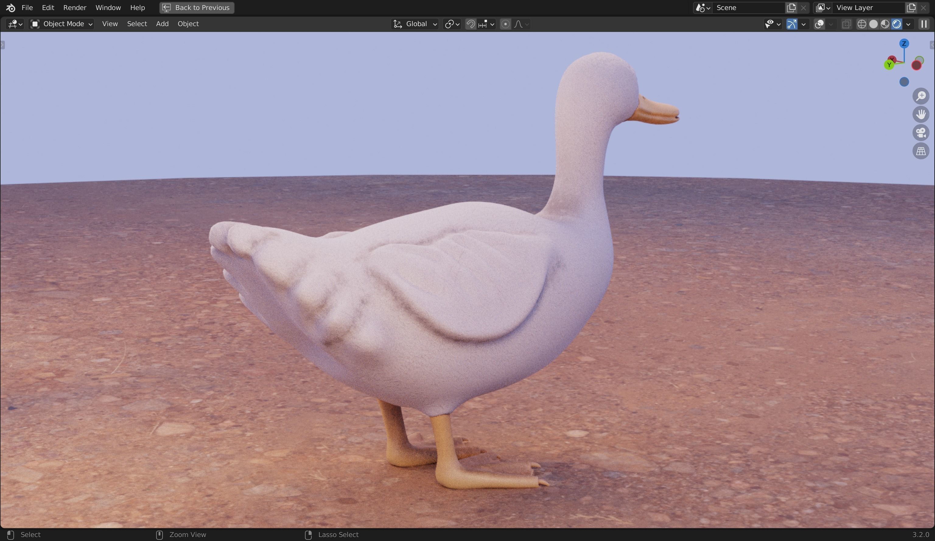 3D model White Duck from Peter Wheat comic book 3D Model VR / AR / low ...