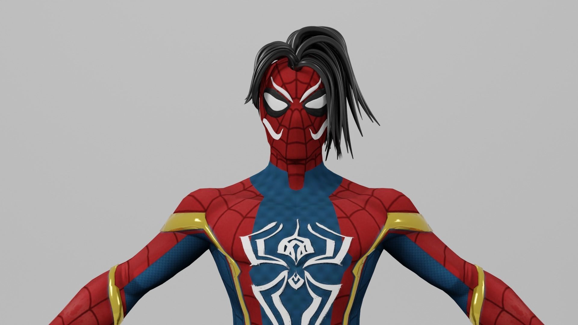 3D model 3D Model of Pravitr Prabhakar - The Indian Spiderman VR / AR ...
