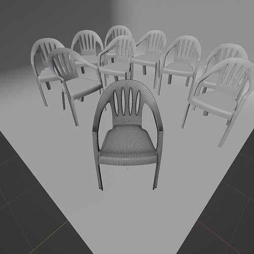Plastic Chair 3D model | CGTrader