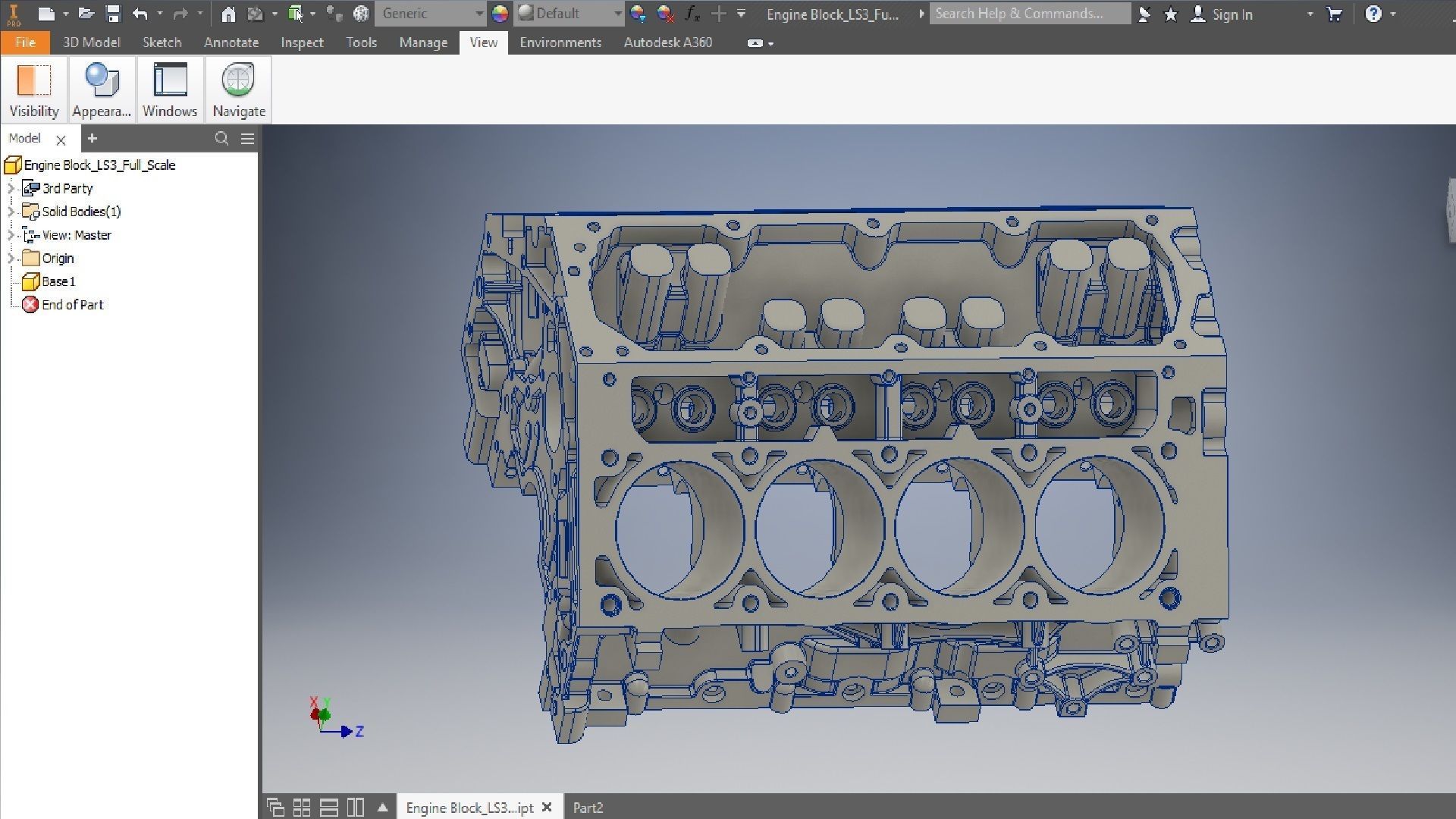 v8 engine block 3D model | CGTrader