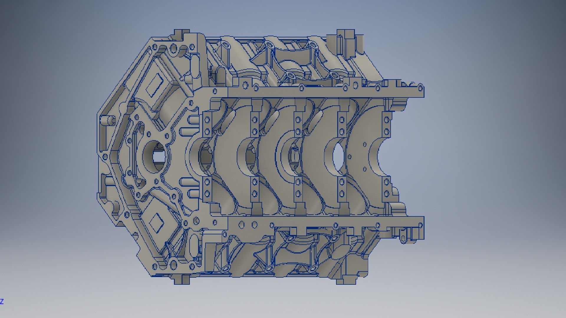 v8 engine block 3D model | CGTrader