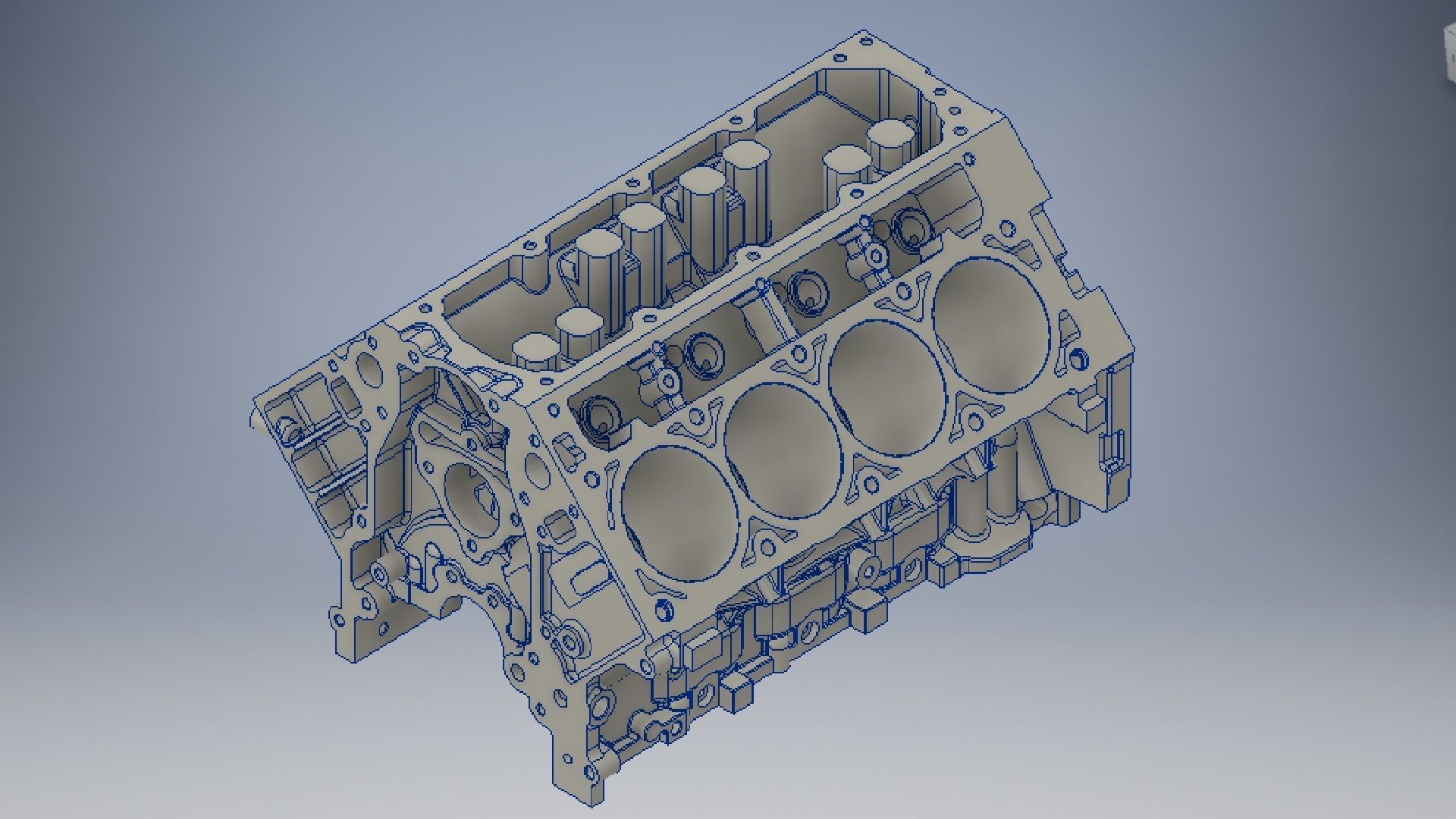 v8 engine block 3D model | CGTrader