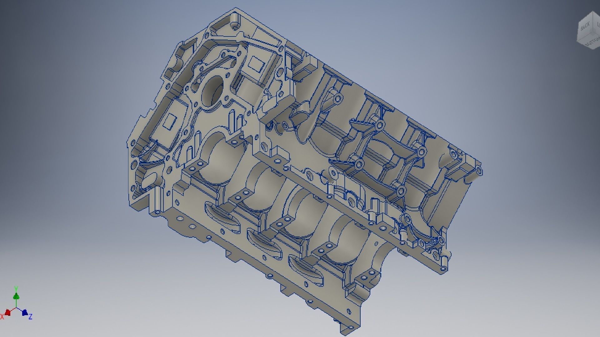 v8 engine block 3D model | CGTrader