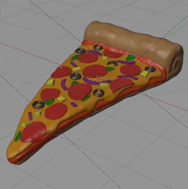 Realistic Pizza Slice 3D Model 3D model | CGTrader