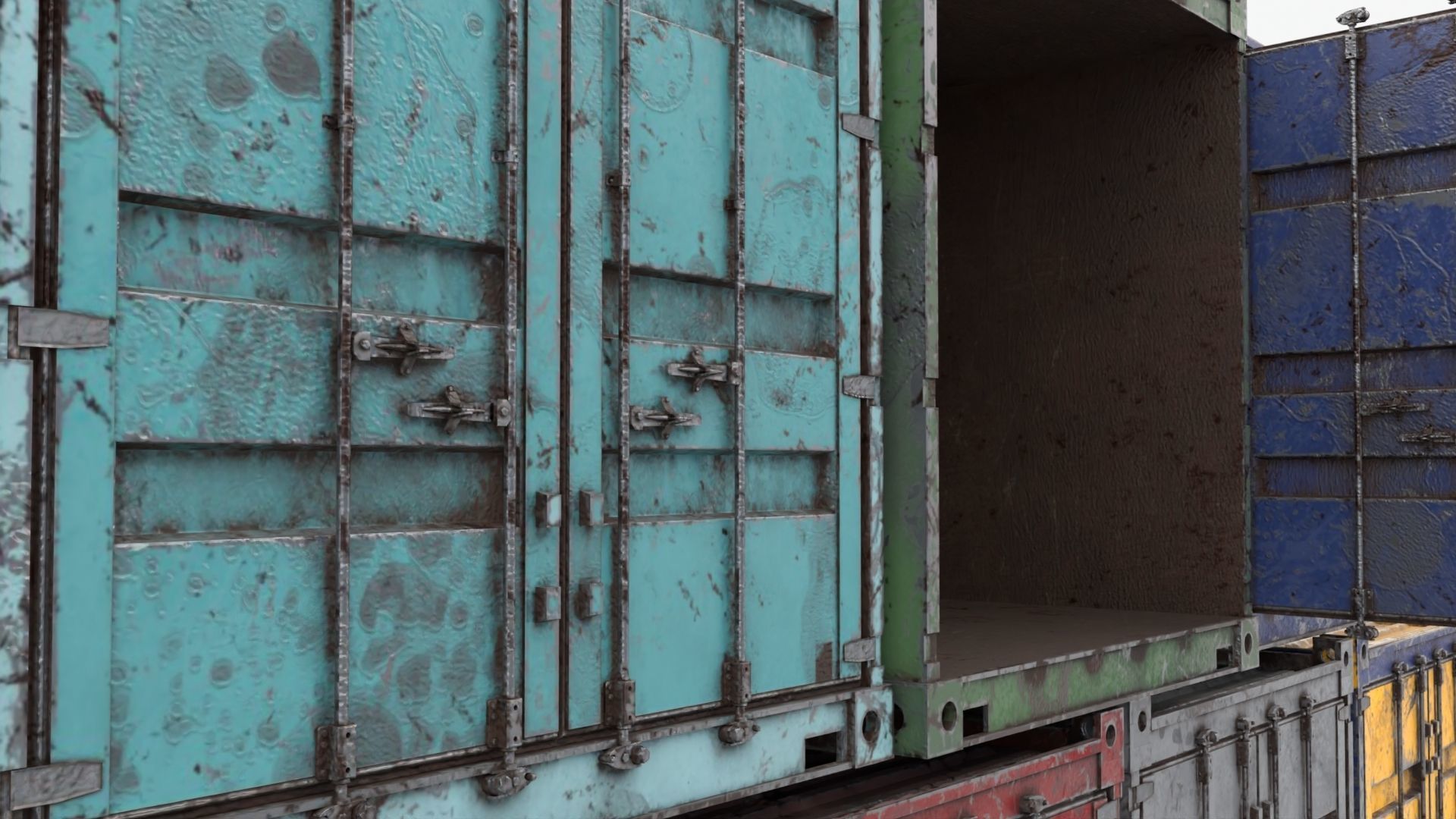 4k Shipping Container 3D model | CGTrader