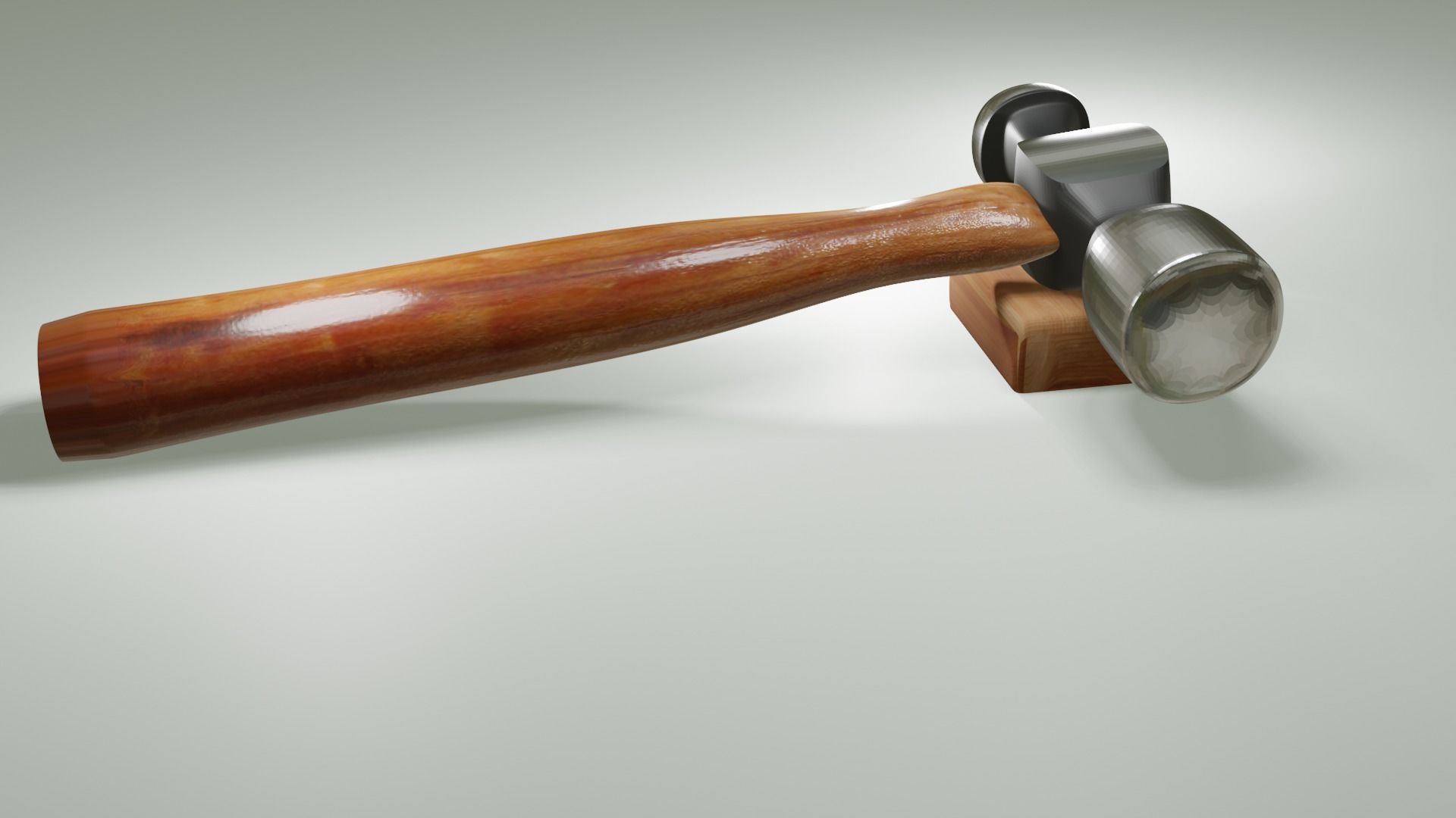 Ballpeen Hammer 3D model rigged | CGTrader