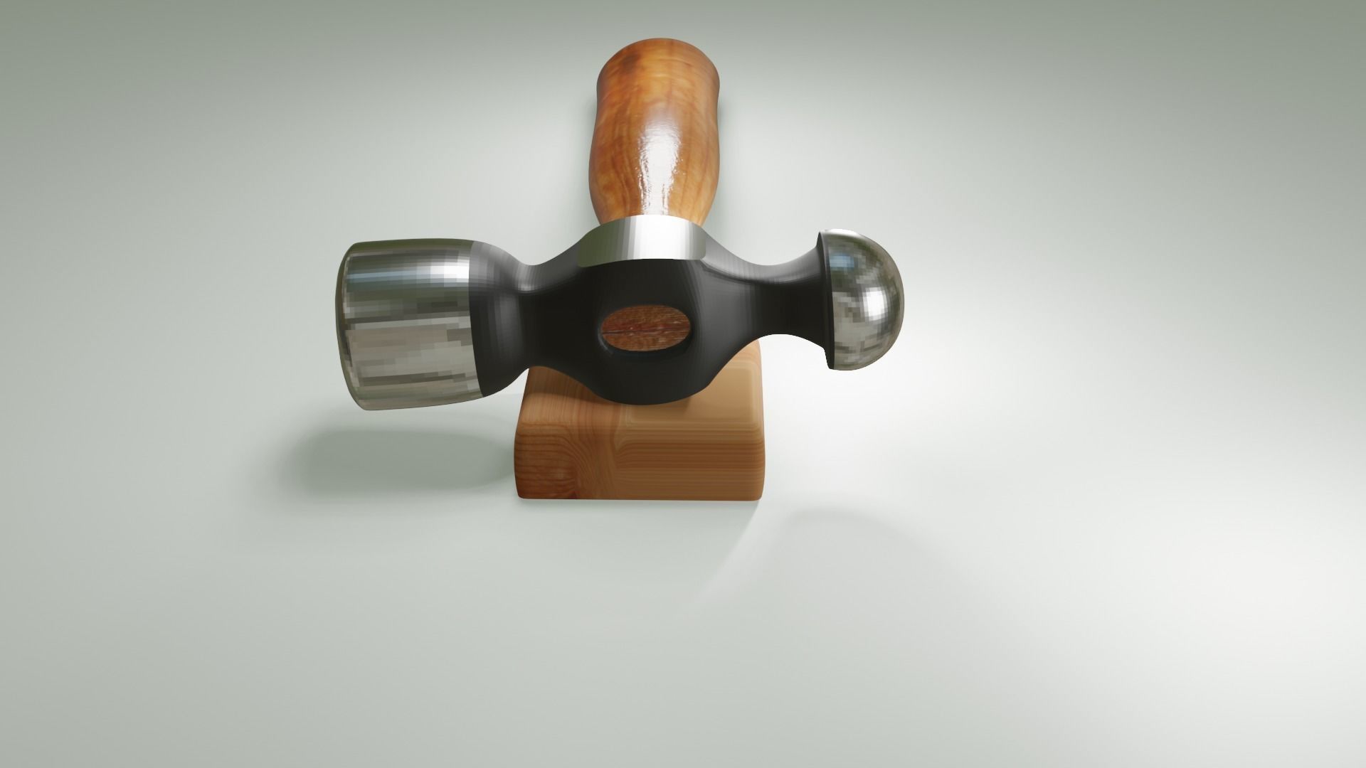 Ballpeen Hammer 3D model rigged | CGTrader