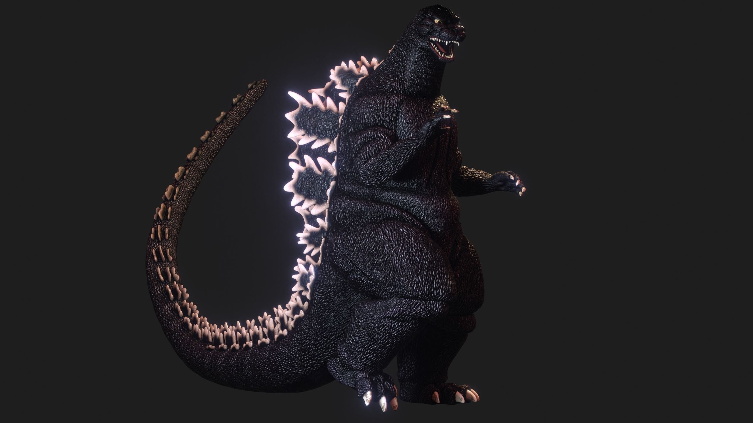 Godzilla Heisei 1994 3D model animated rigged | CGTrader
