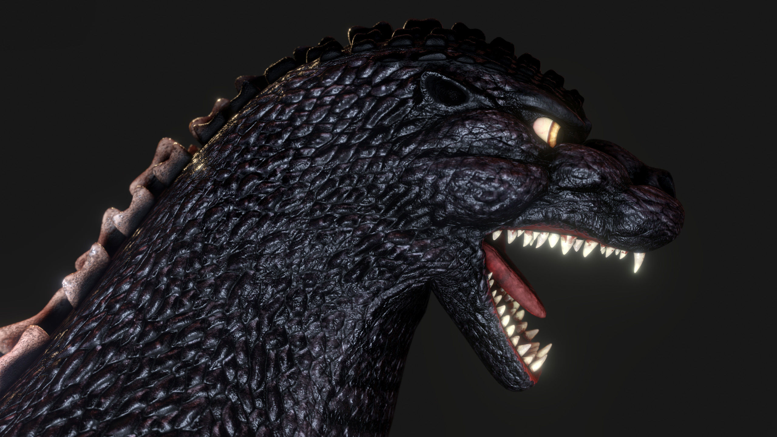 Godzilla Heisei 1994 3D model animated rigged | CGTrader