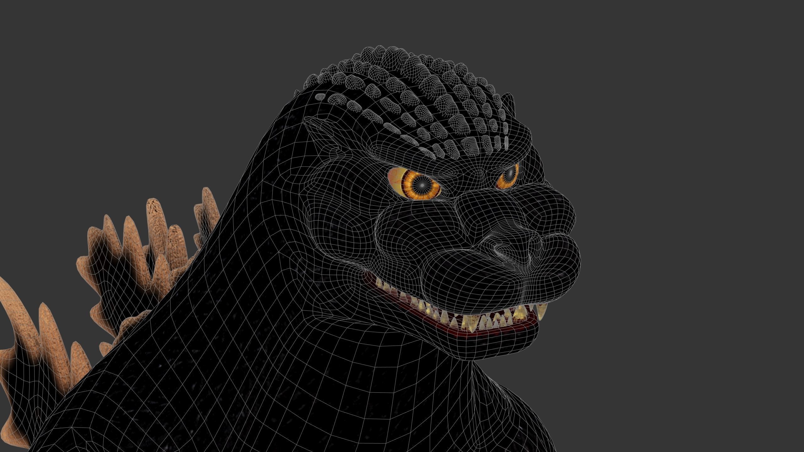 Godzilla Heisei 1994 3D model animated rigged | CGTrader