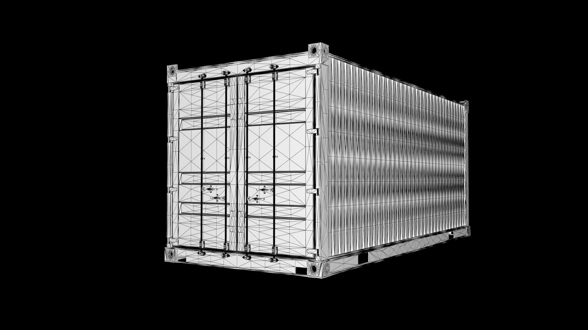 Realistic Shipping Container 3D model | CGTrader