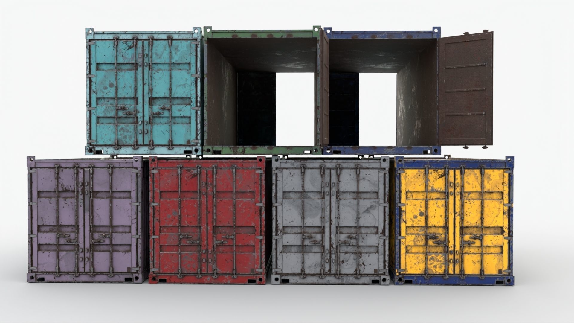 Realistic Shipping Container 3D model | CGTrader